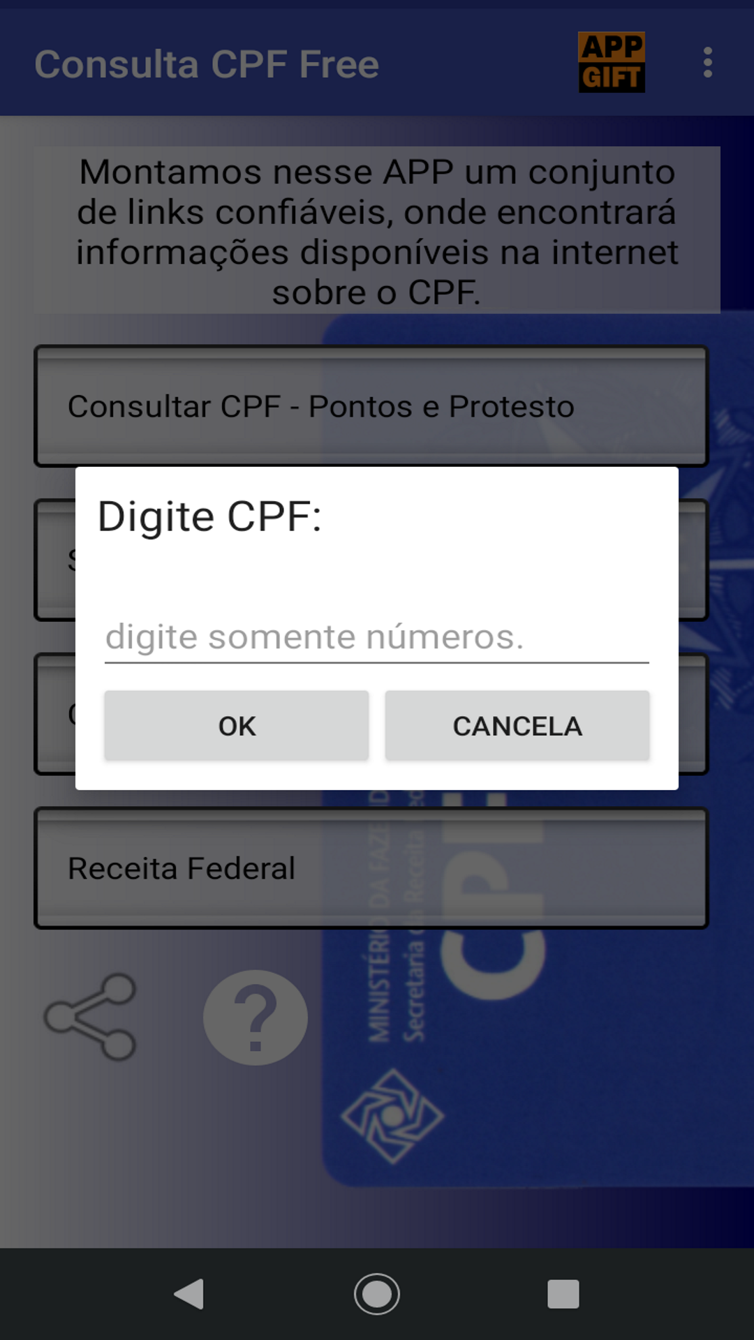 Consulta CPF Free - App on Amazon Appstore