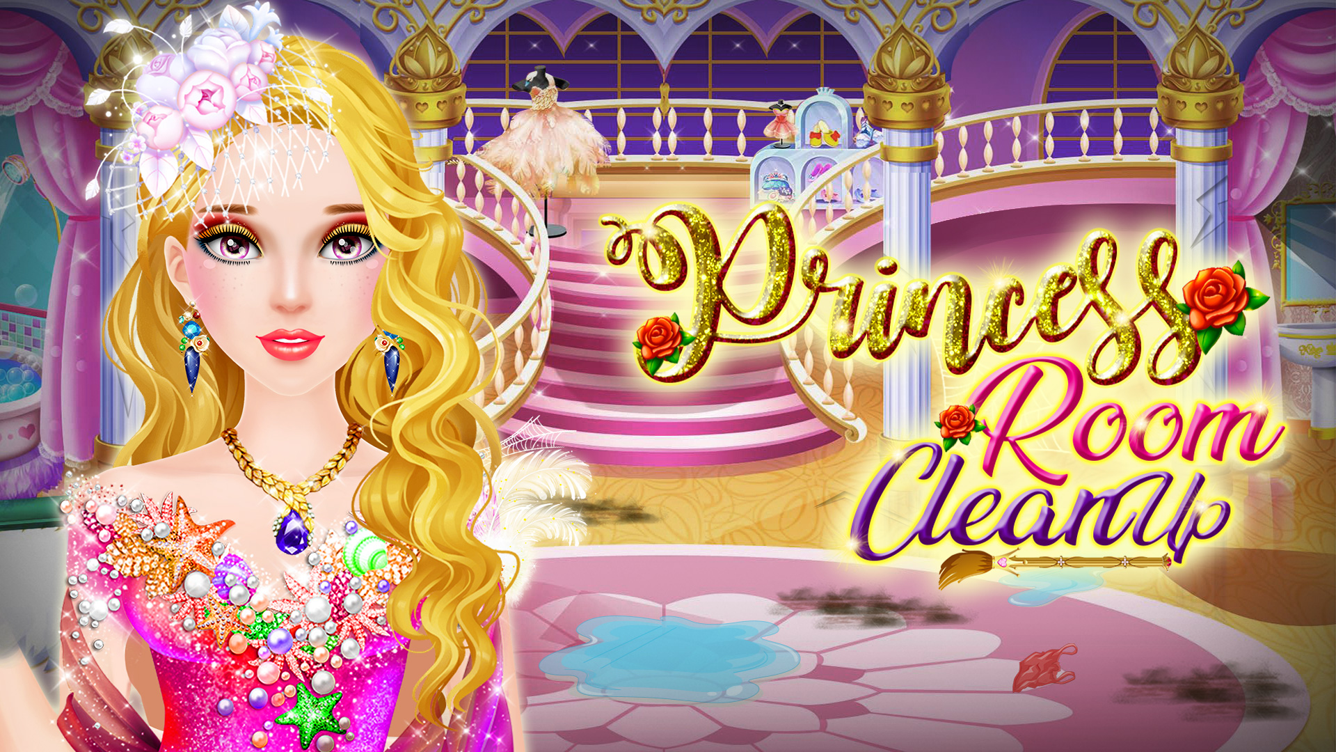 Princess house designer-ASMR decore games : washer cleanup games:Amazon ...