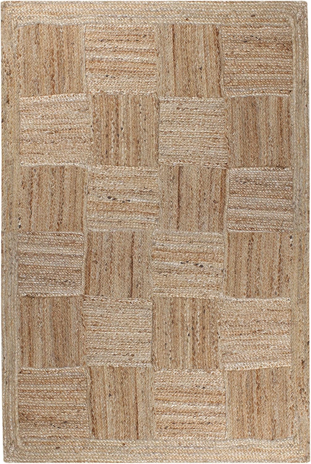 Amazon.com: CASAVANI Braided Area Rug Carpet, Natural Jute Fiber Rug ...