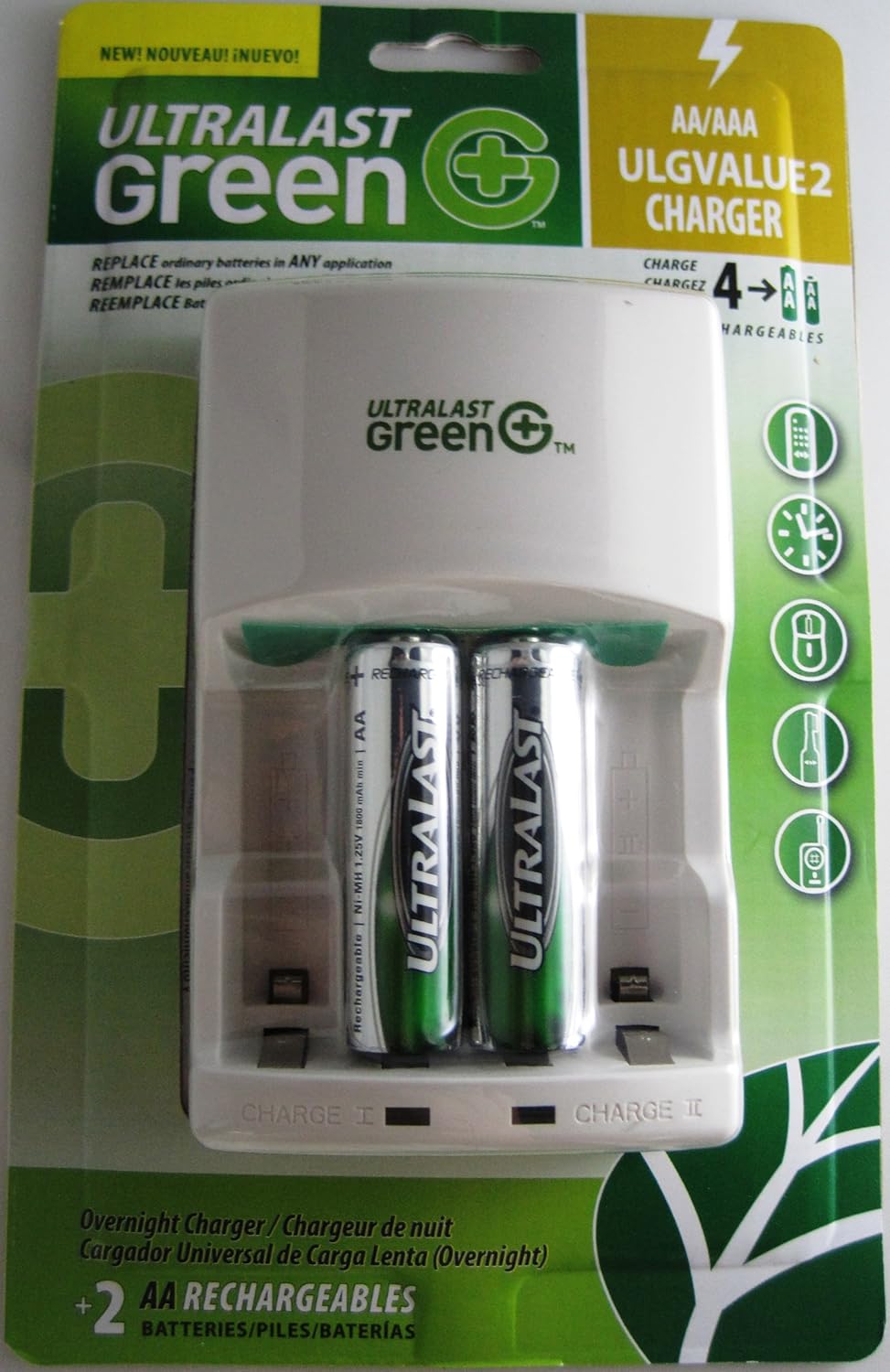 Buy UltraLast Green ULGVALUE2 - Battery Charger - NiMH x 2 (Y95996 ...