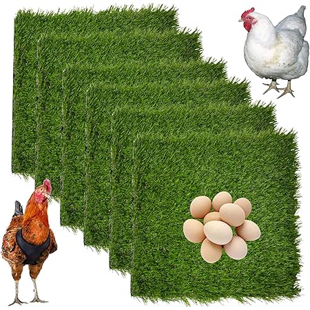 Amazon.com : Rural365 Nesting Box Pads Artificial Turf Square 4pk ...