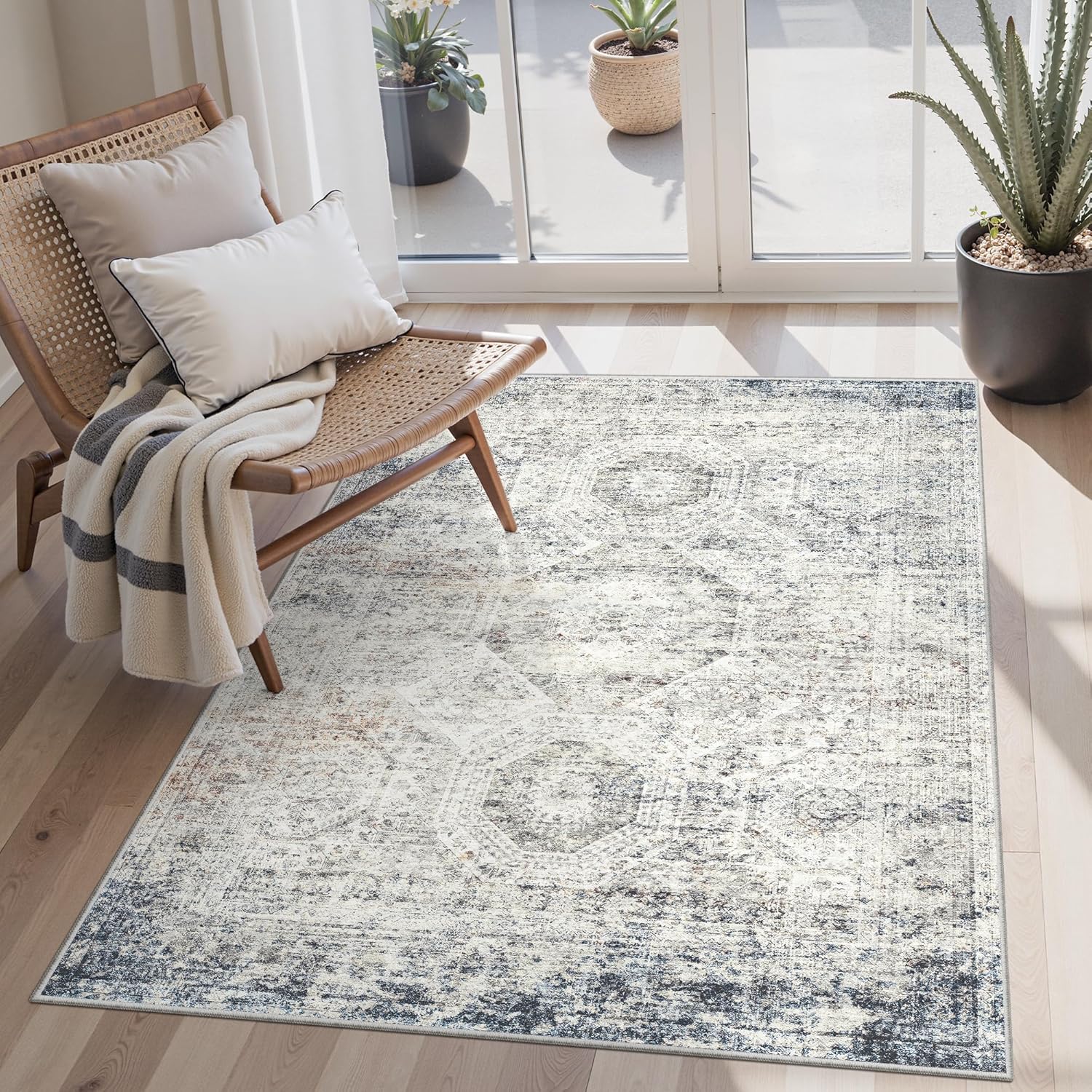 Amazon.com: Soalmost 3x5 Rug, Small Area Rug for Kitchen, Entryway ...