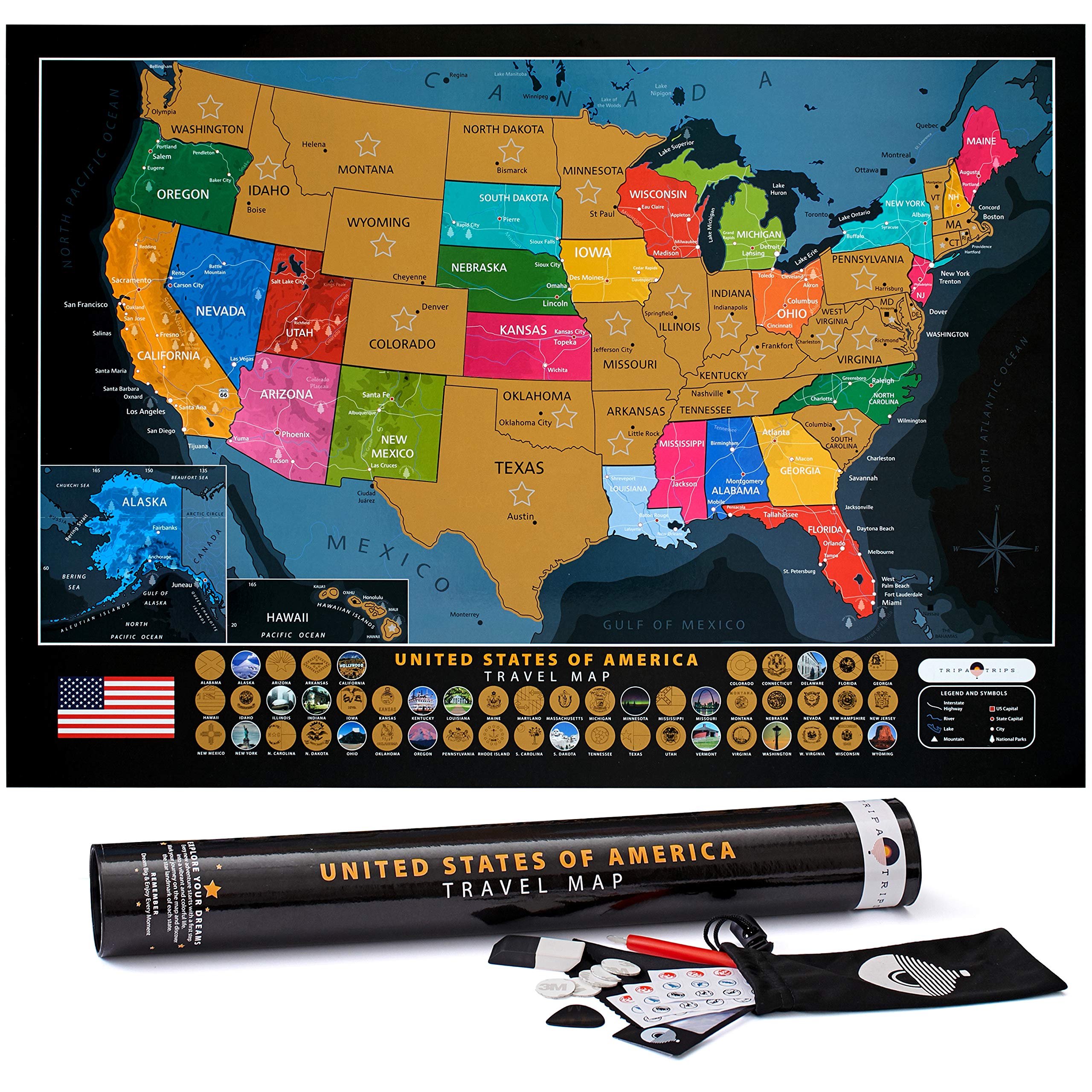 Buy Scratch Off Map Of The United States All US National Parks buy-scratch-off-map-of-the-united-states-all-us-national-parks