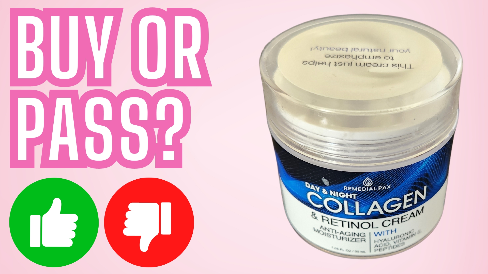 Watch Review& REMEDIAL PAX Collagen Cream for Face with Retinol and ...