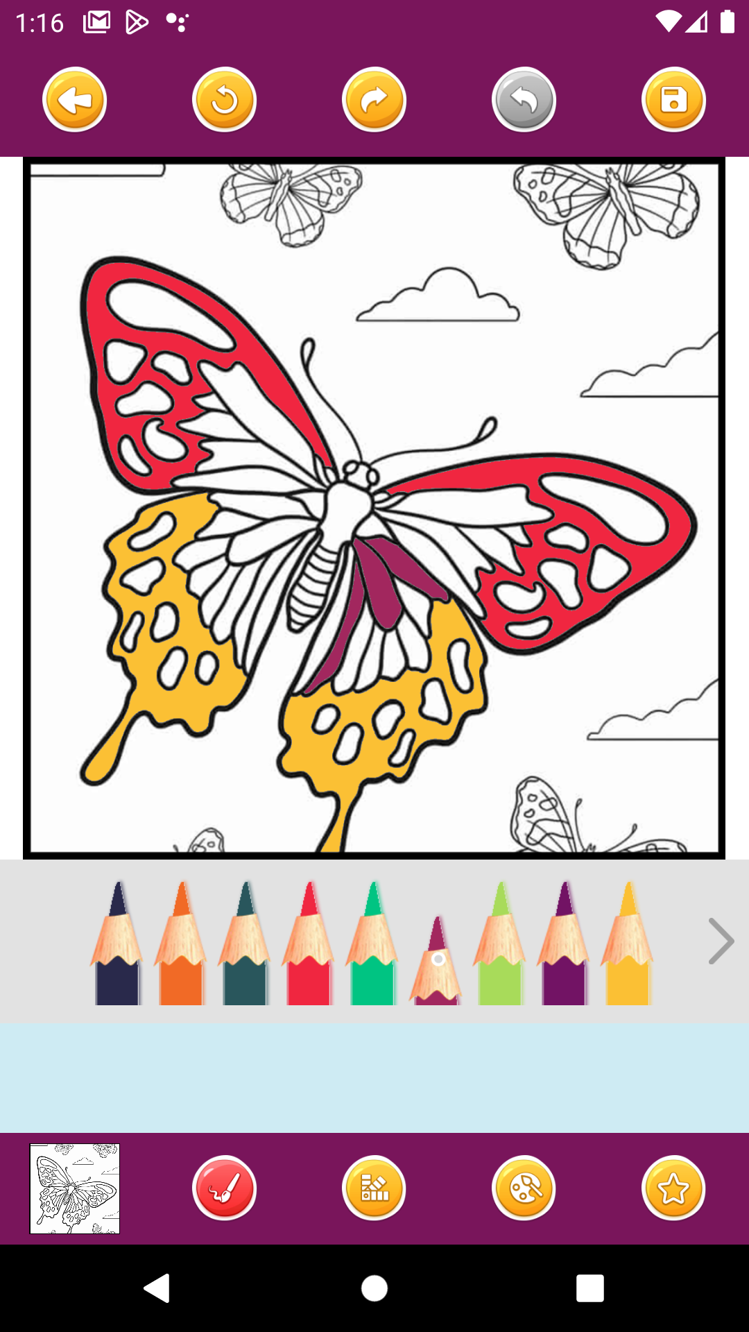 Flutter and Paint : Butterfly Coloring Book - App on Amazon Appstore