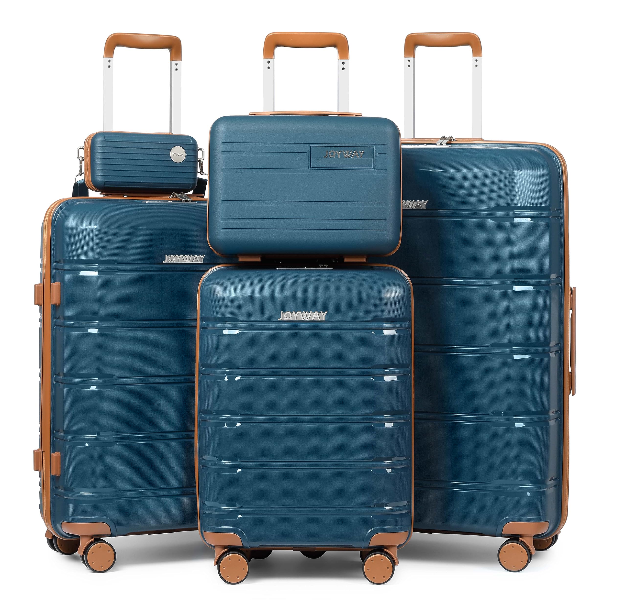 Snapklik.com : Joyway Luggage 5 Piece Sets Lightweight Rolling Hardside ...