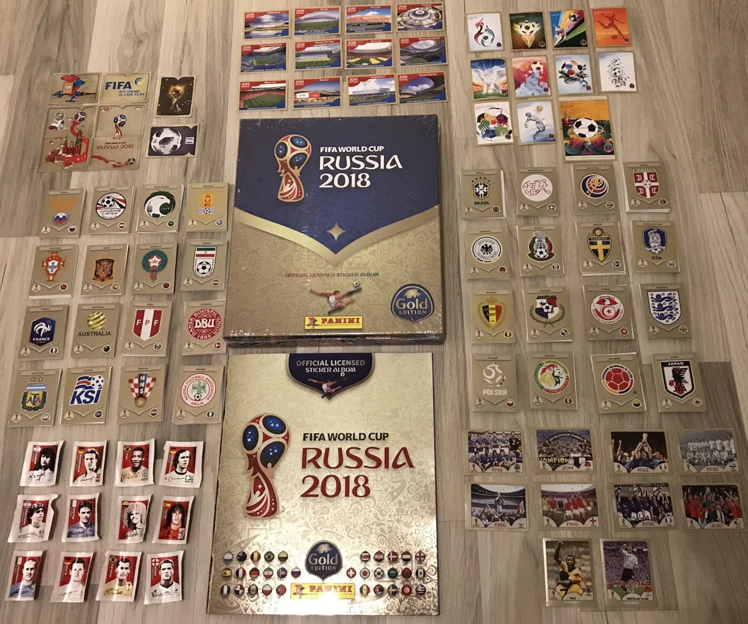 Amazon.com: Panini Gold Edition 2018 World Cup Hard Cover Album ...