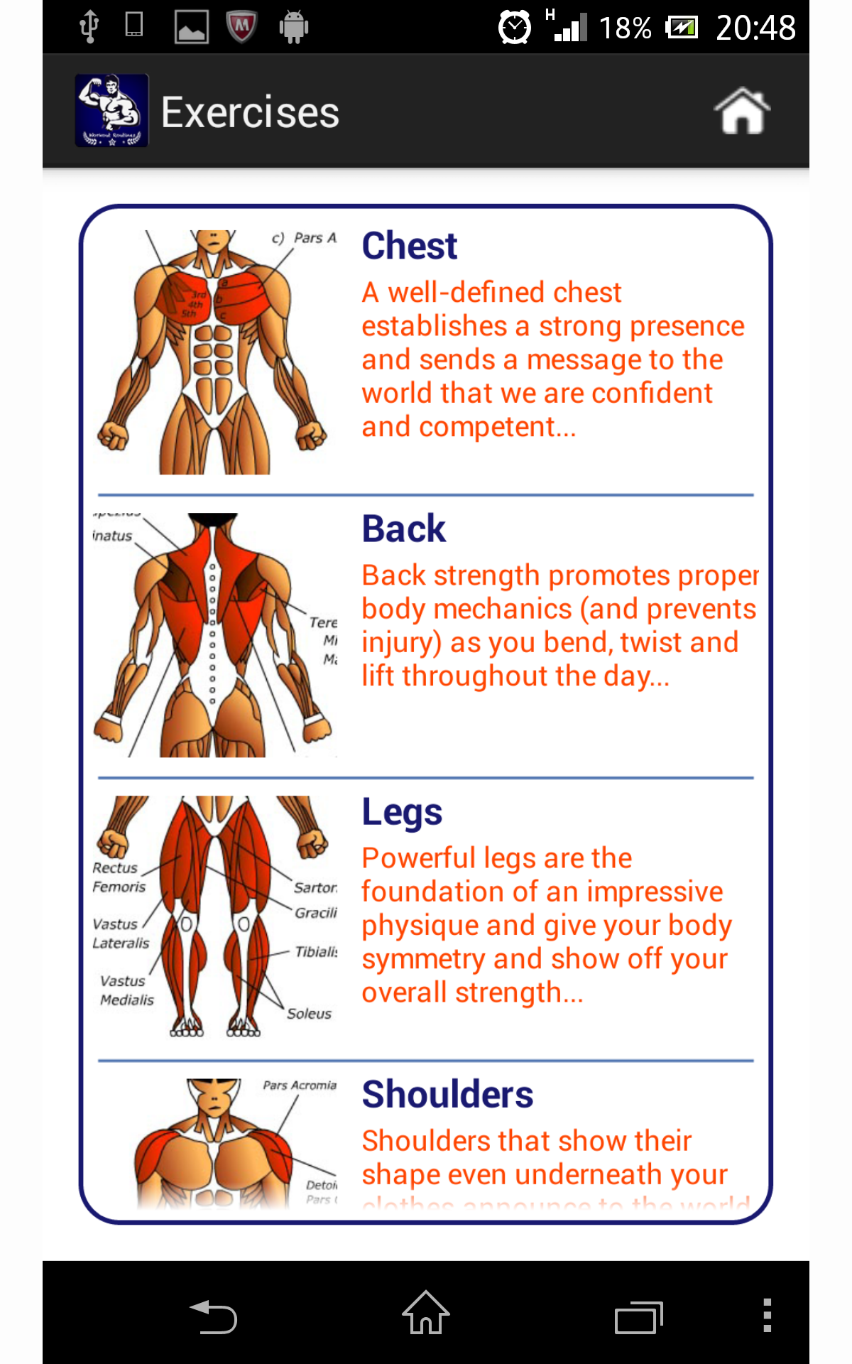 Warrior Bodybuilding Workout - App on Amazon Appstore