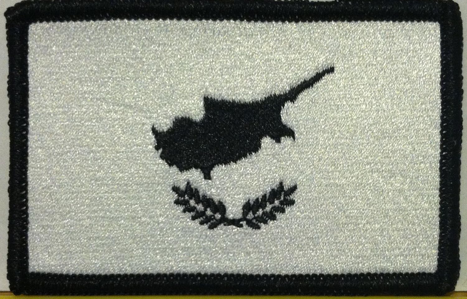 Amazon.com: CYPRUS Flag Embroidered Iron-on Patch Black & White Version ...