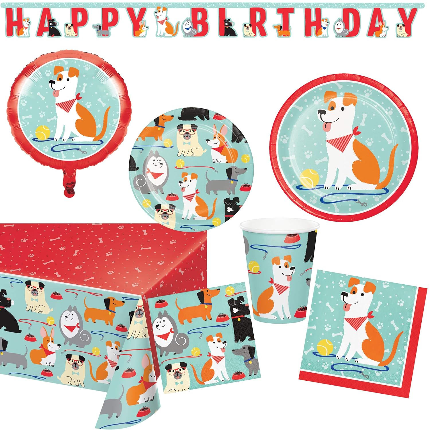 Puppy Dog Birthday Party Supplies And Decorations Kit Bundle Includes puppy-dog-birthday-party-supplies-and-decorations-kit-bundle-includes
