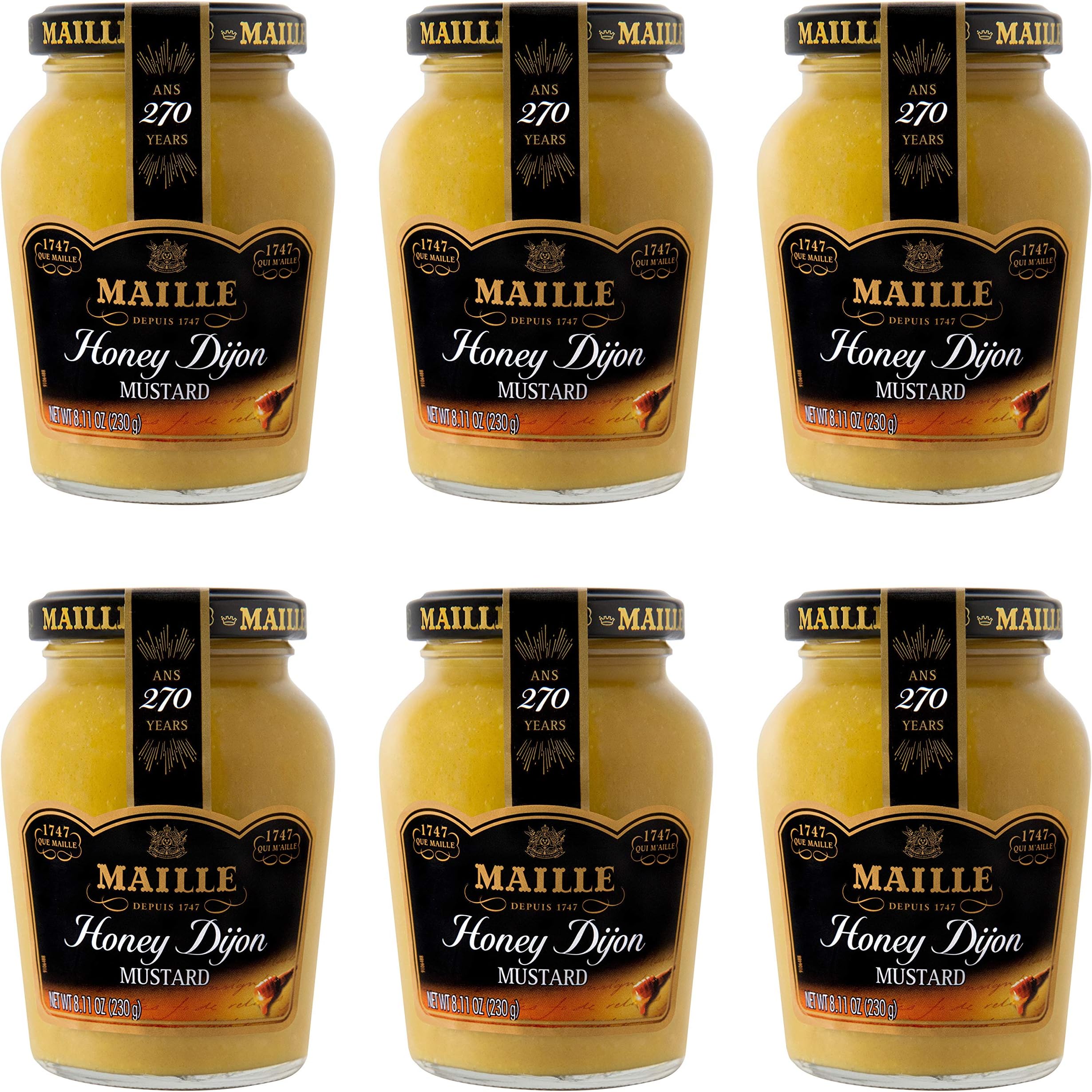 Amazon.com : Maille Mustard Honey Dijon for Vinaigrettes, Glazed ...