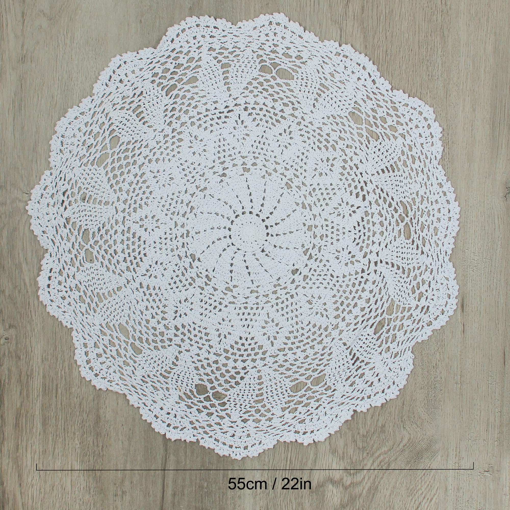 Snapklik.com : Kilofly Handmade Crochet Cotton Lace Table Sofa Doily