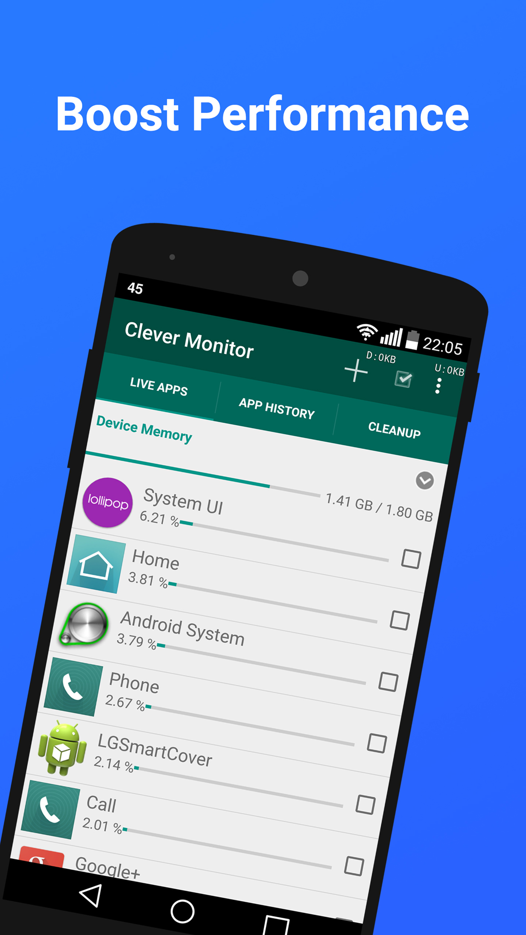 Clever Monitor & Booster - App on Amazon Appstore