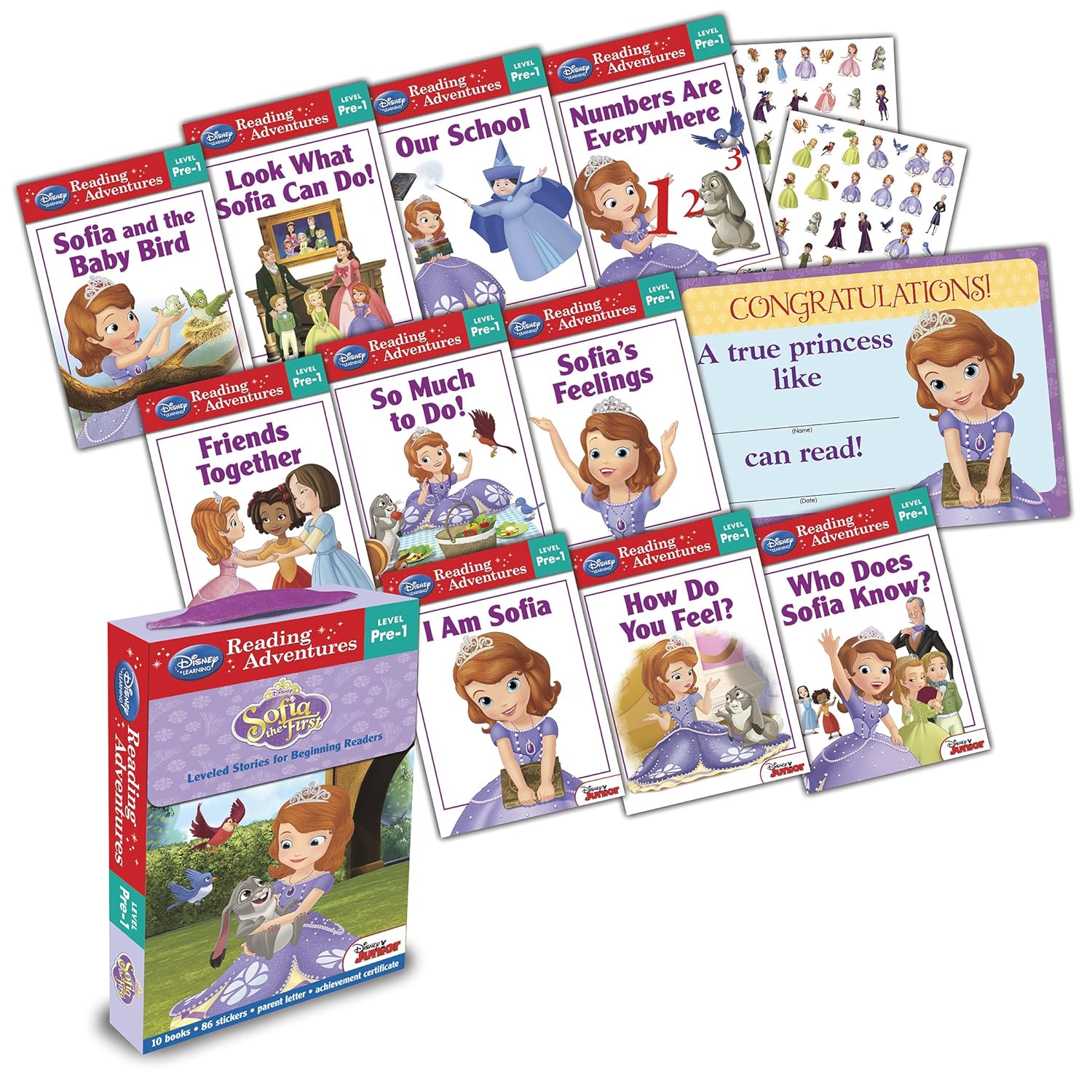 Sofia the First, Reading Adventures Level Pre-1: Leveled Stories for Beginning Readers (Disney ...