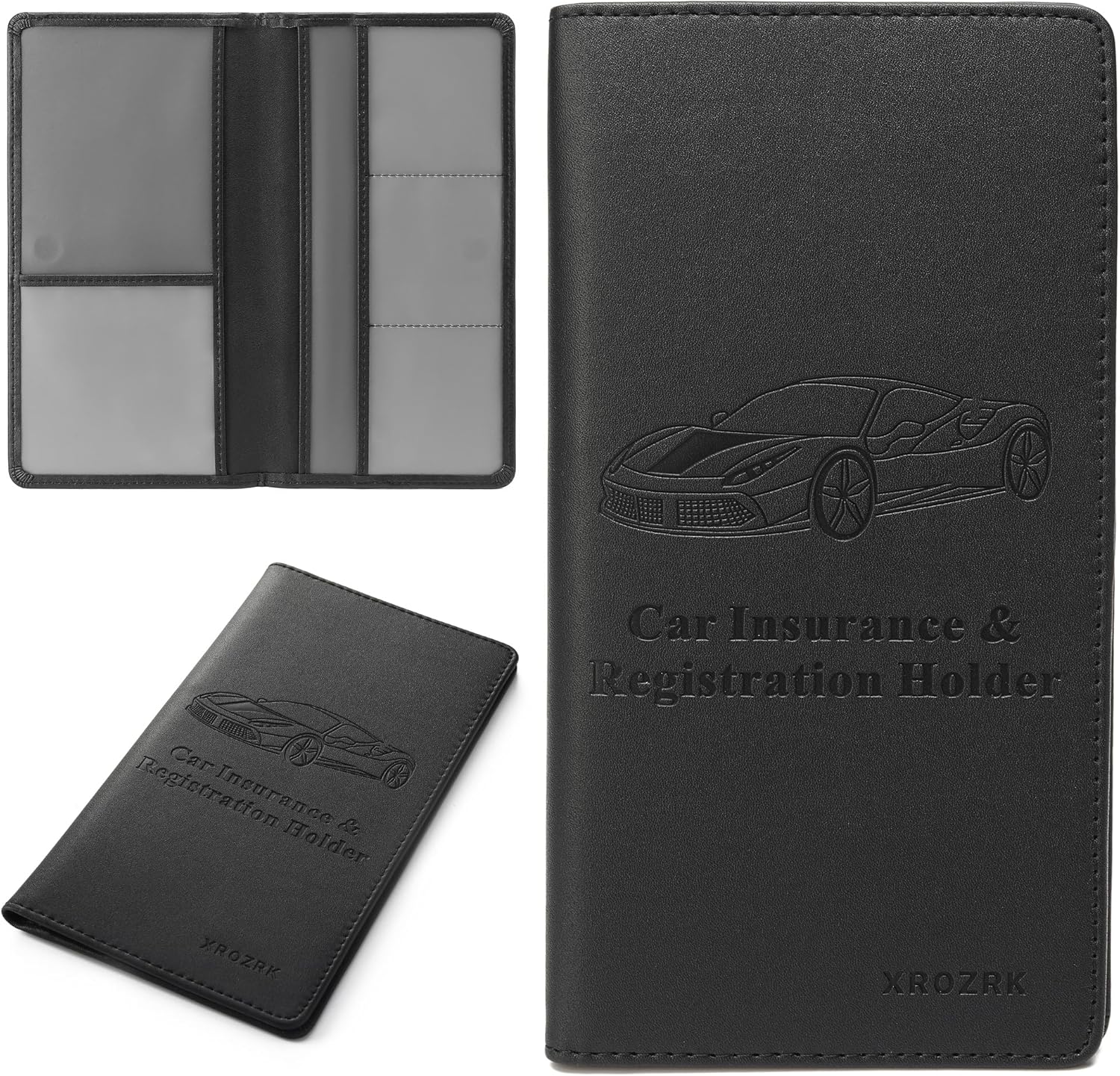 Amazon.com: XROZRK Car Registration and Insurance Holder Glove Box ...