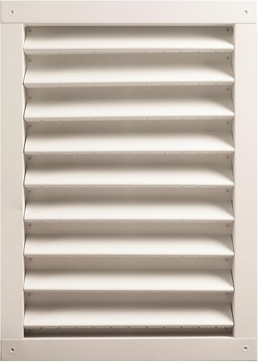 GAF Master Flow 14 in. x 24 in. Aluminum Wall Louver Static Vent ...
