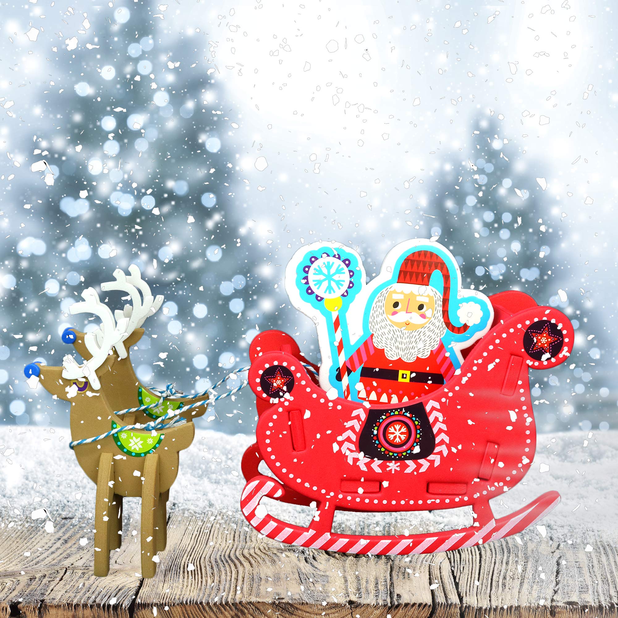 Santa Sleigh Arts And Craft