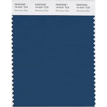 PANTONE Smart 19-4241X Color Swatch Card, Moroccan Blue - House Paint ...