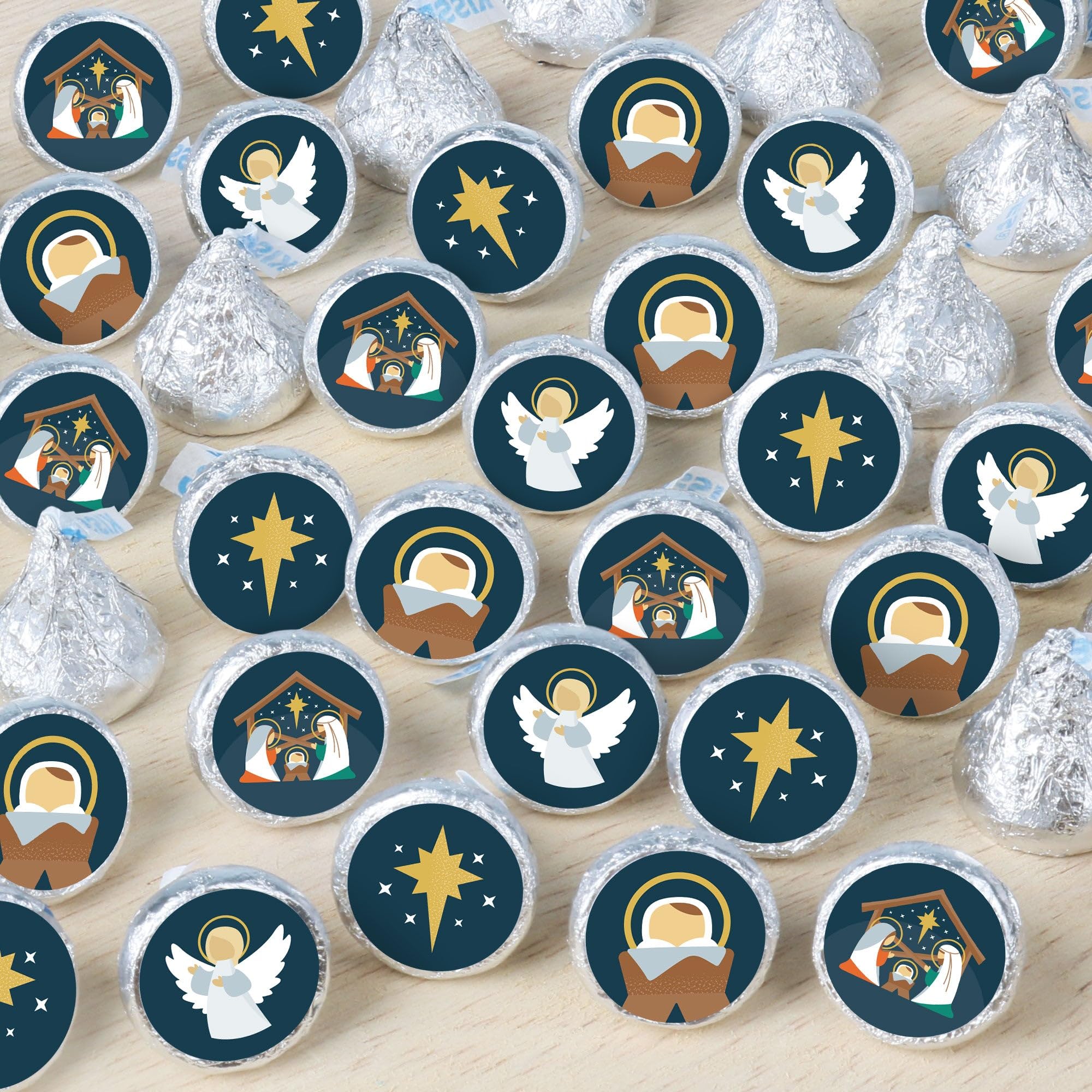 Amazon.com: Big Dot of Happiness Holy Nativity - Manger Scene Religious ...