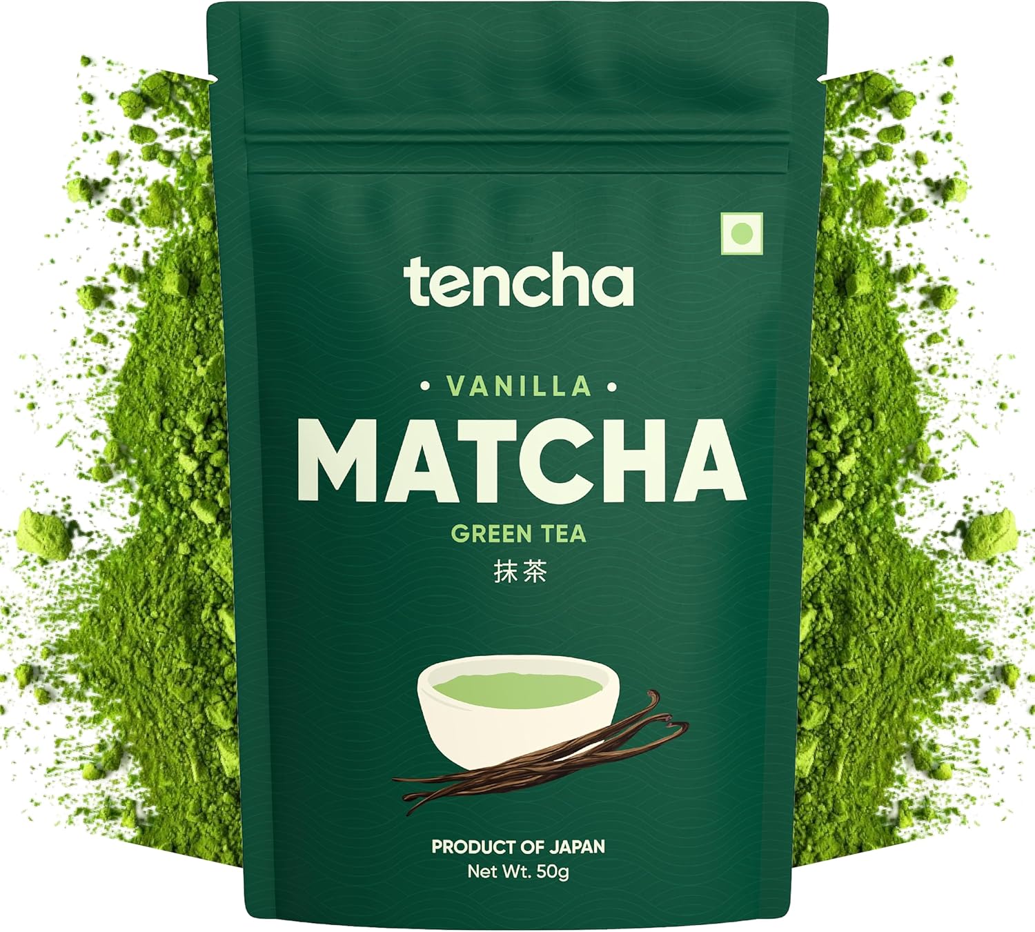 Tencha Vanilla Matcha Tea, 50 Servings, 50 GM | Pure Japanese Matcha ...