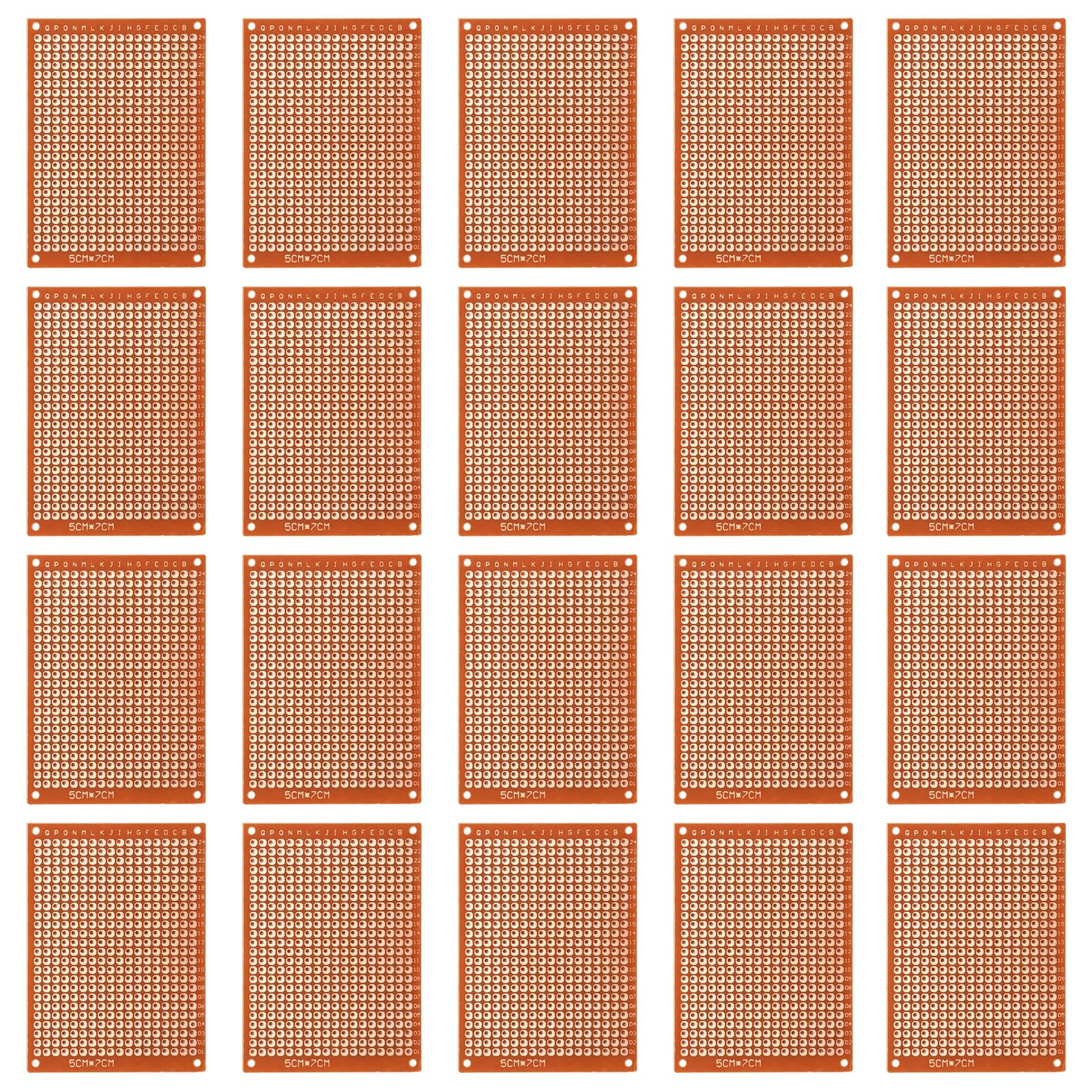 Snapklik.com : 20Pcs 5x7CM Universal Breadboard Bakelite Test Prototype ...