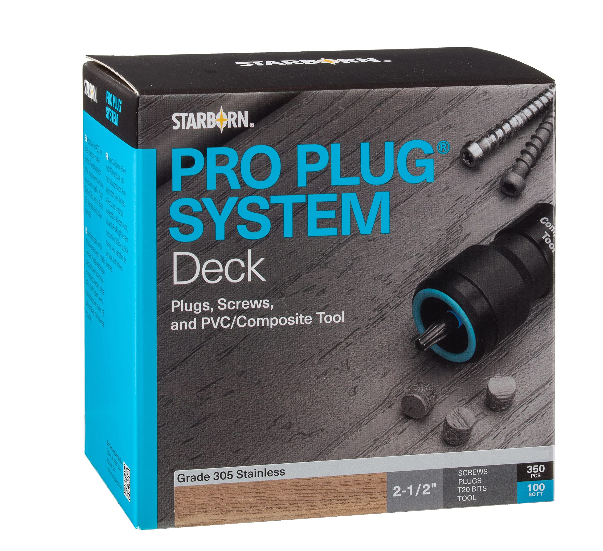 Pro Plug PVC Plugging System for Wolf Sand Castle Decking - Stainless ...