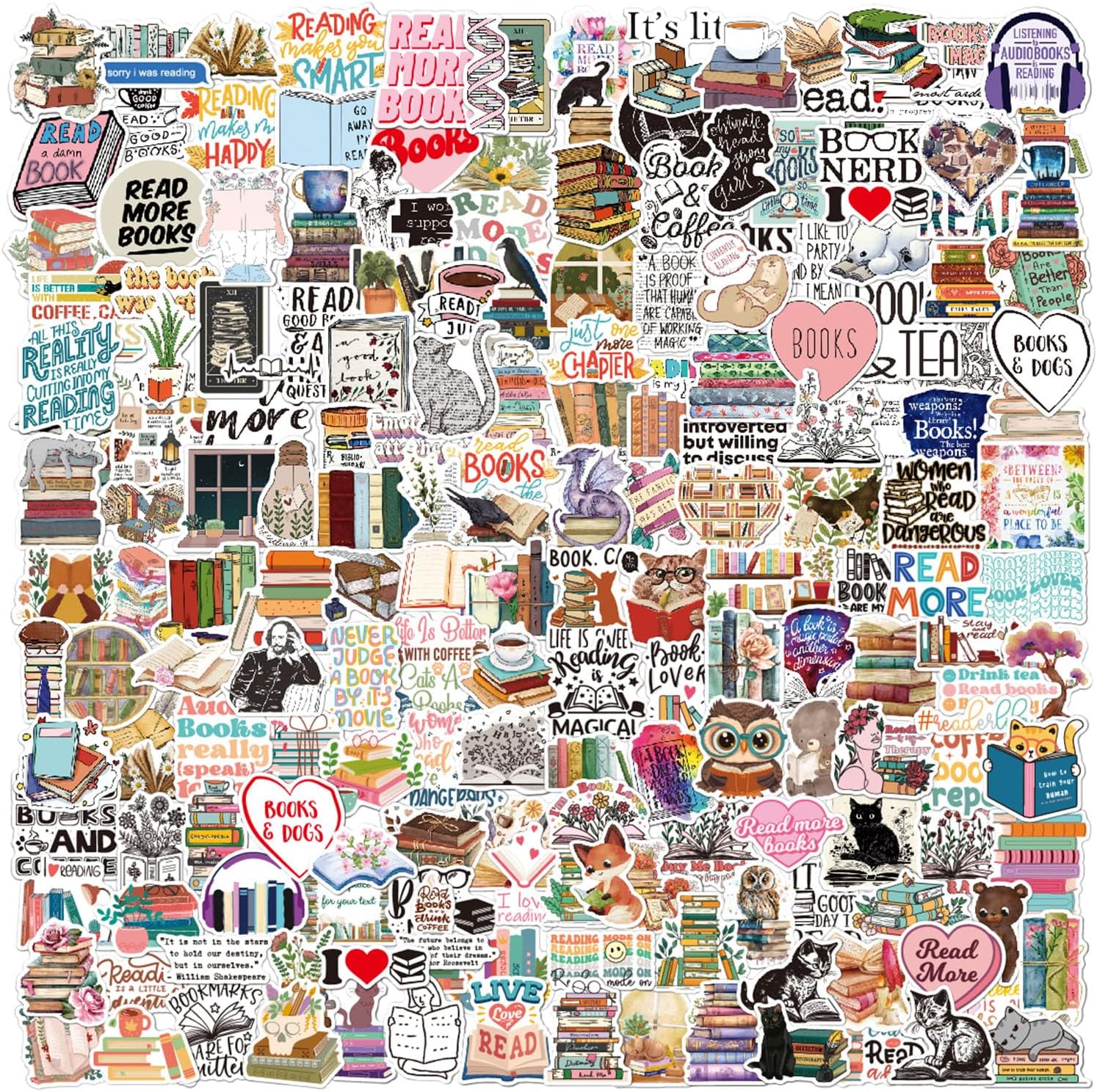 Amazon.com: Joyppy 100 PCS Book Stickers for Kindle, Bookish Kindle ...