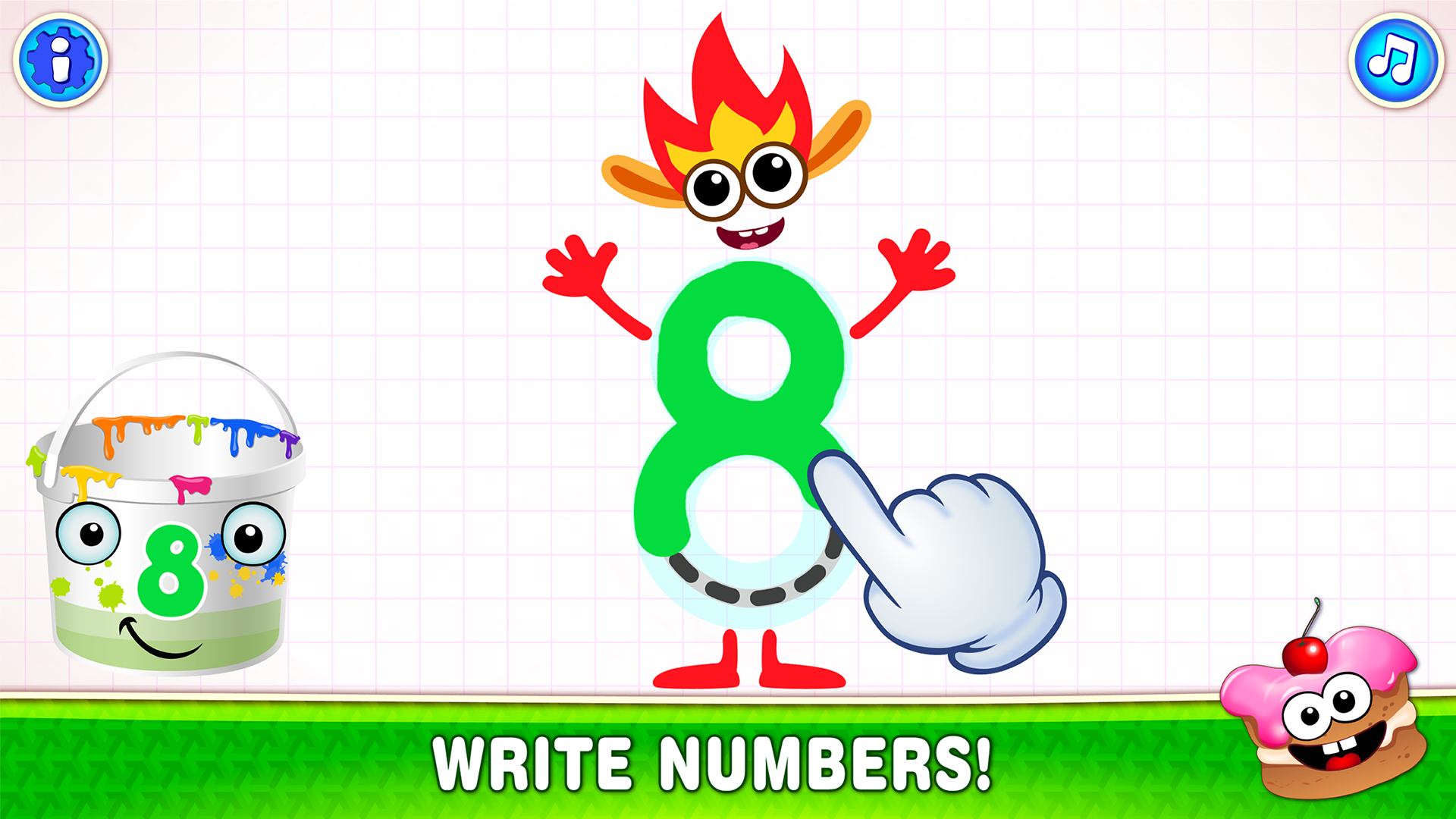 SUPER NUMBERS! Children Learn to Write Number in Kindergarten Babies ...