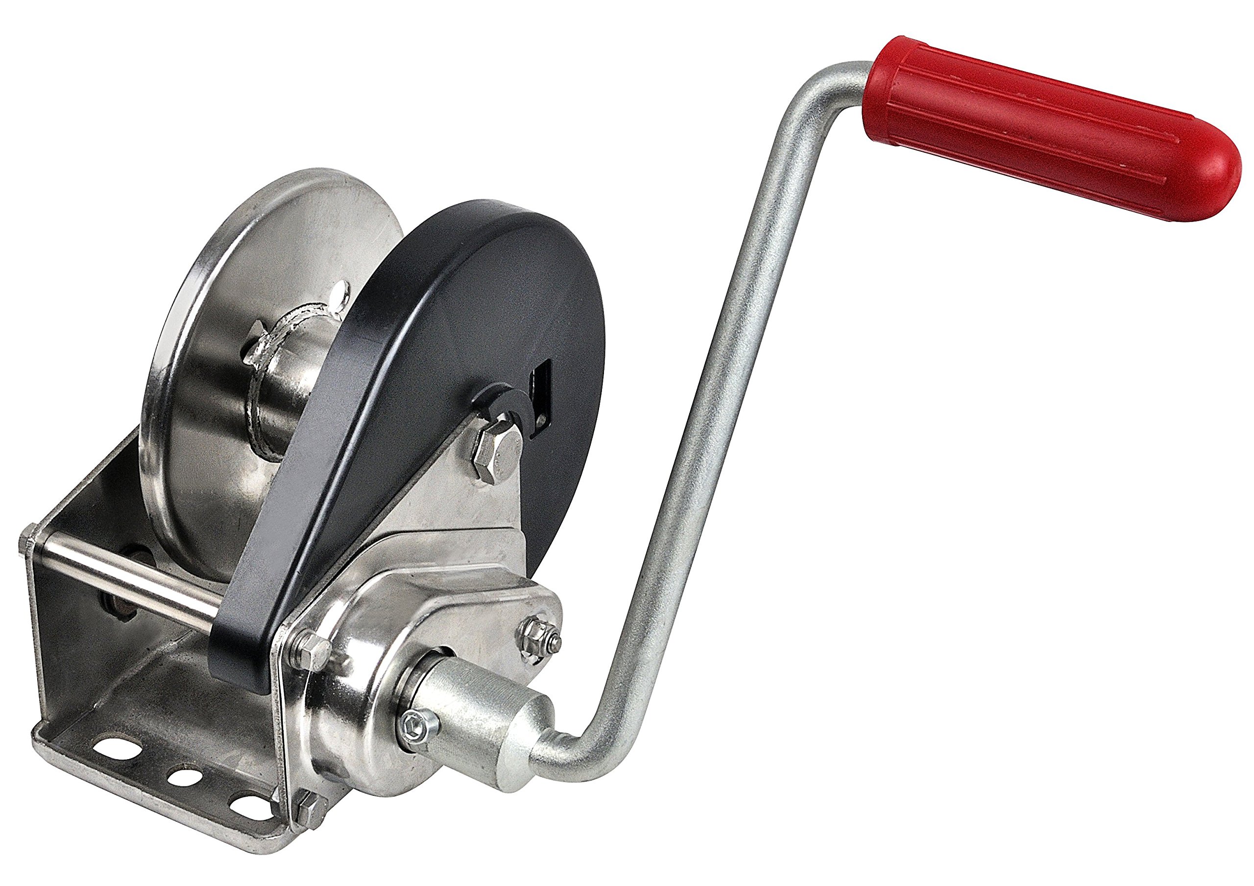 Buy Stainless Steel Hand Winch with Auto Brake, Gear Cover, Safety Drum ...