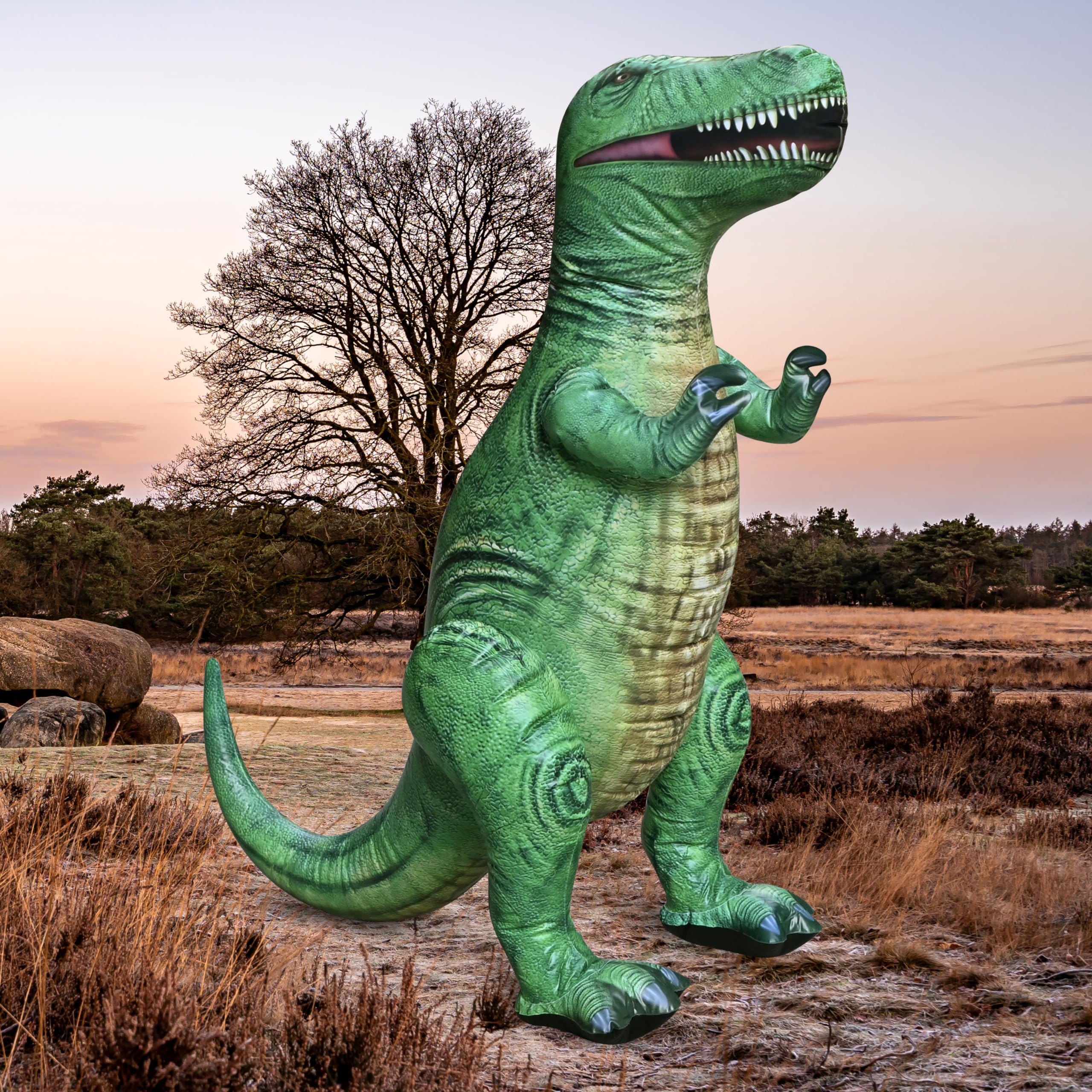 Snapklik.com : Inflatable T-Rex Dinosaur Toy, 37 Tall/43 Long, Wild ...