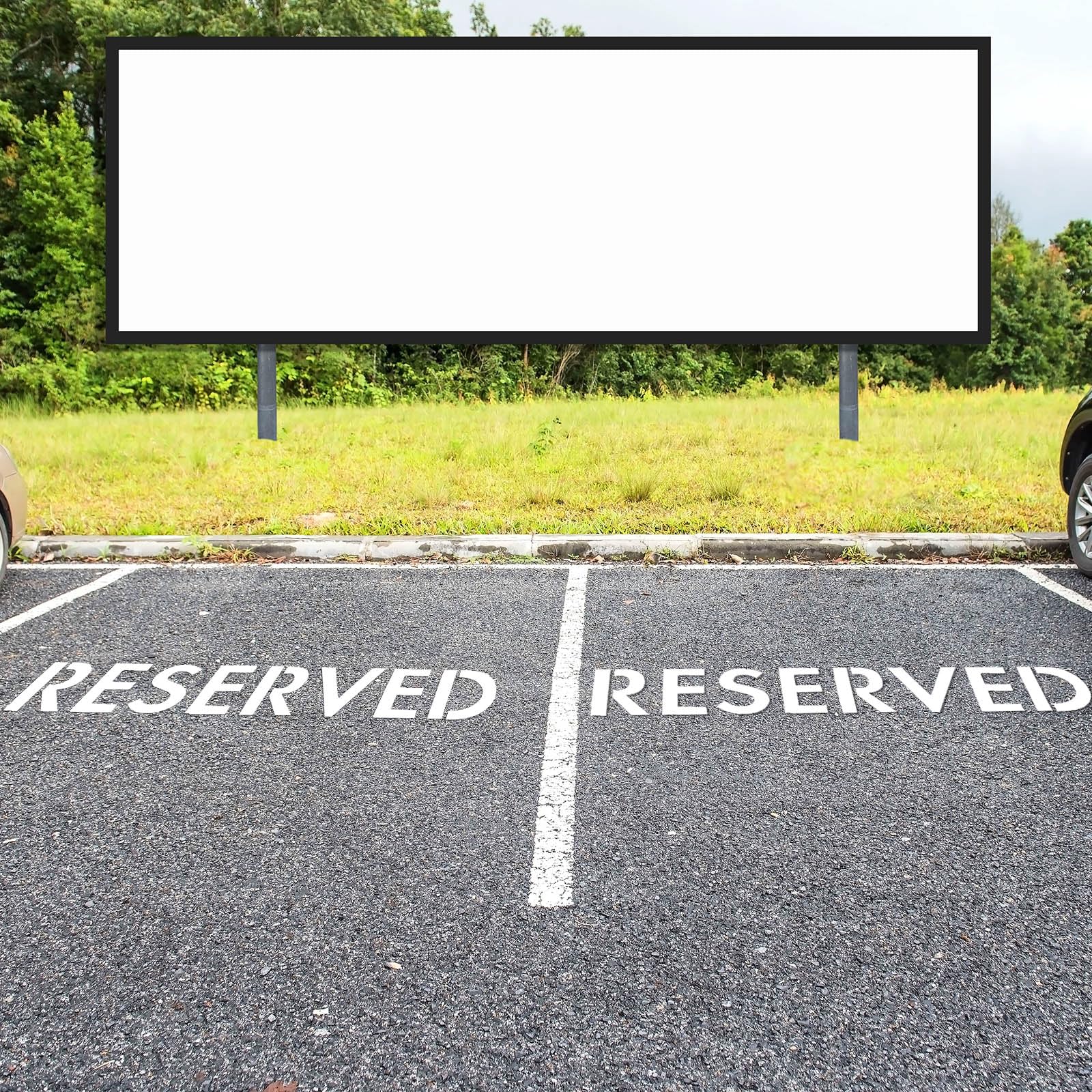 Snapklik.com : Qilery 2 Pcs 4 Pavement Marking Stencils Reusable ...