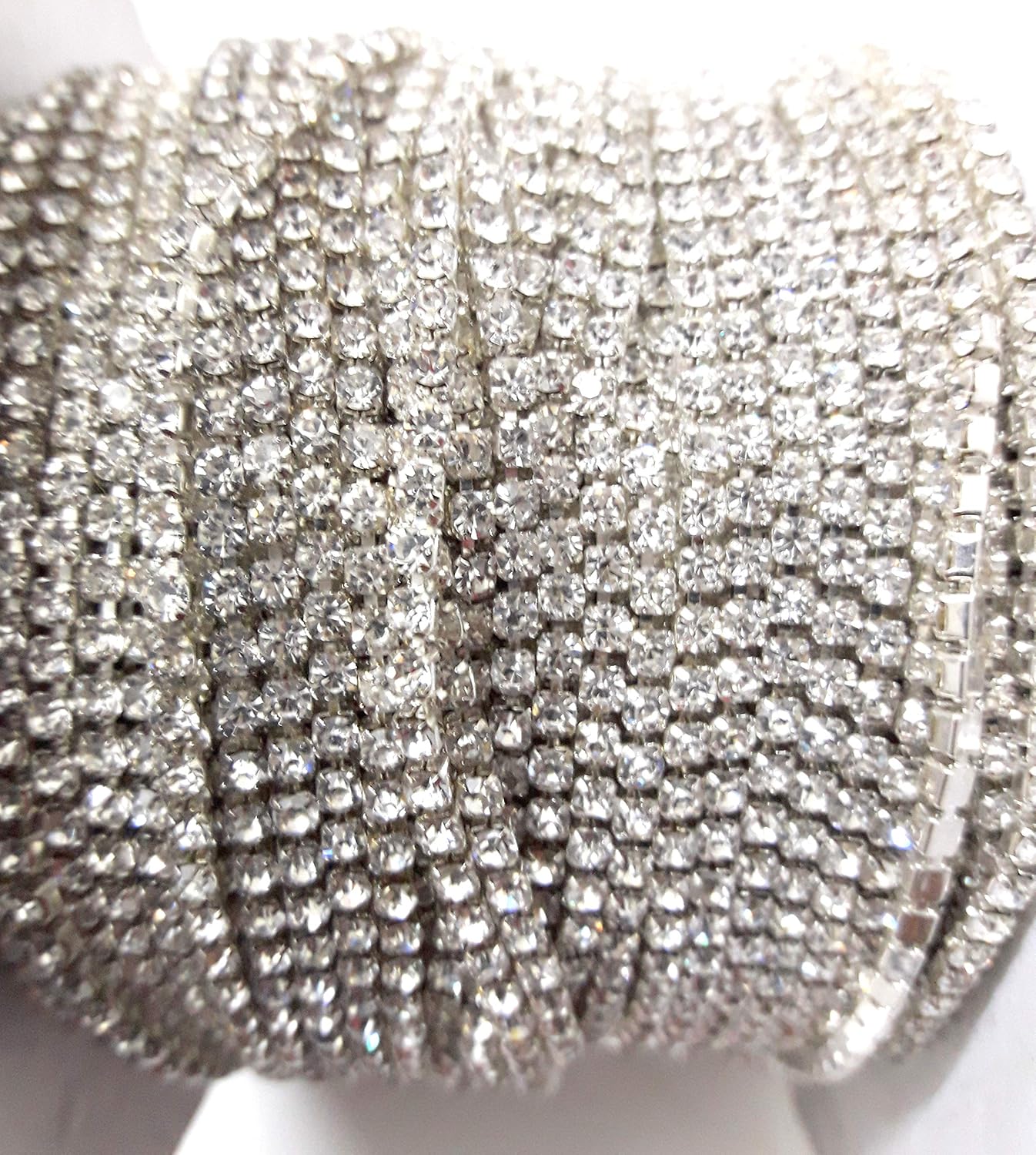 Khushi Handicrafts -5 Meters Silver Stone Chain for Quilling,Silk ...