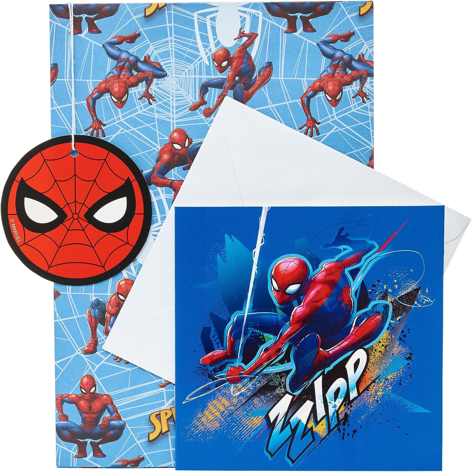 UK Greetings | Marvel Gift Wrap Multipack For Him/Boy | Gift Wrapping ...
