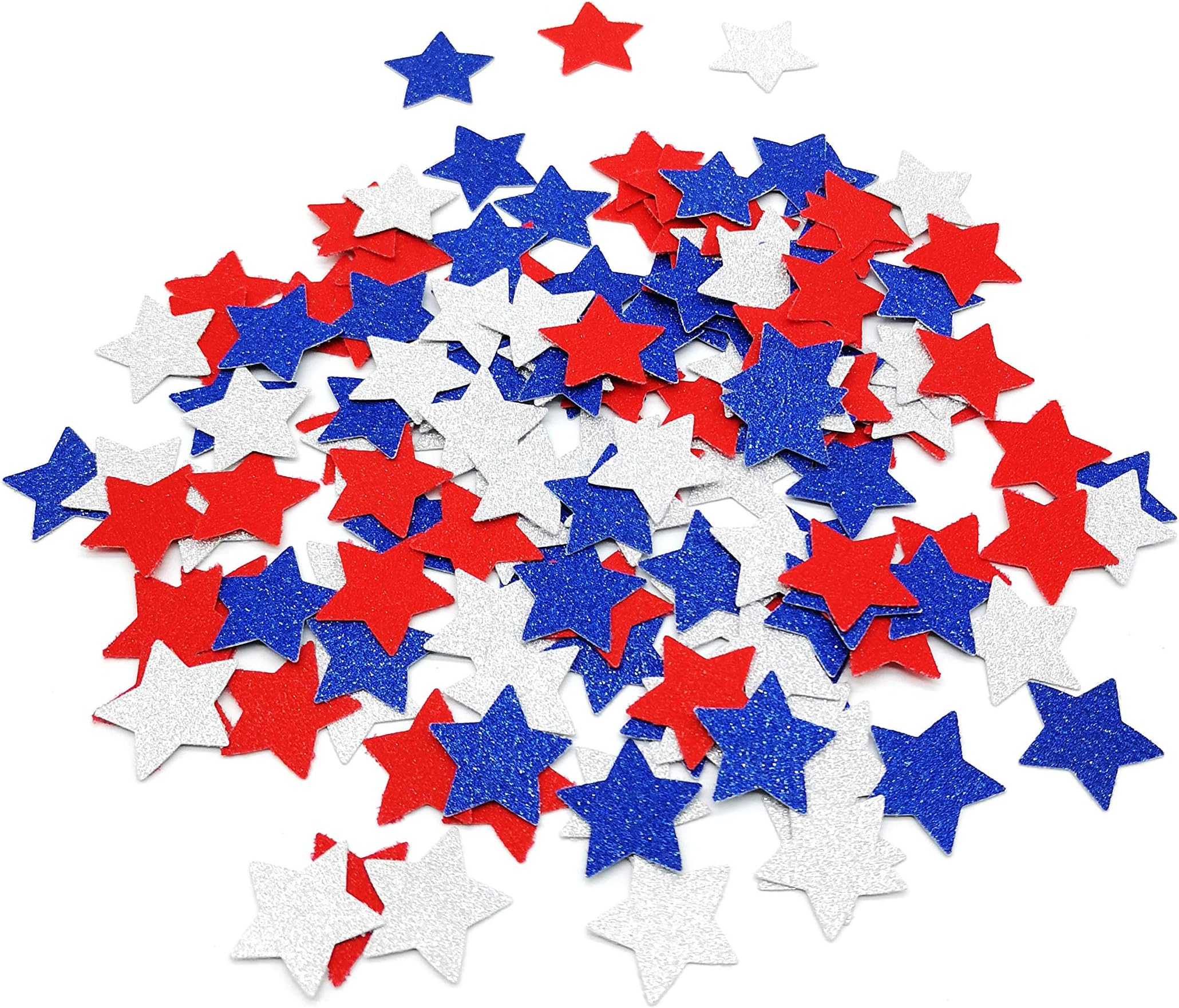 Amazon.com: Red-White Blue Fourth-4th of-July Confetti - 300pcs ...
