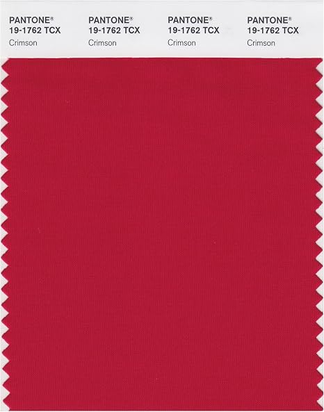 PANTONE Smart 19-1762X Color Swatch Card, Crimson - House Paint ...