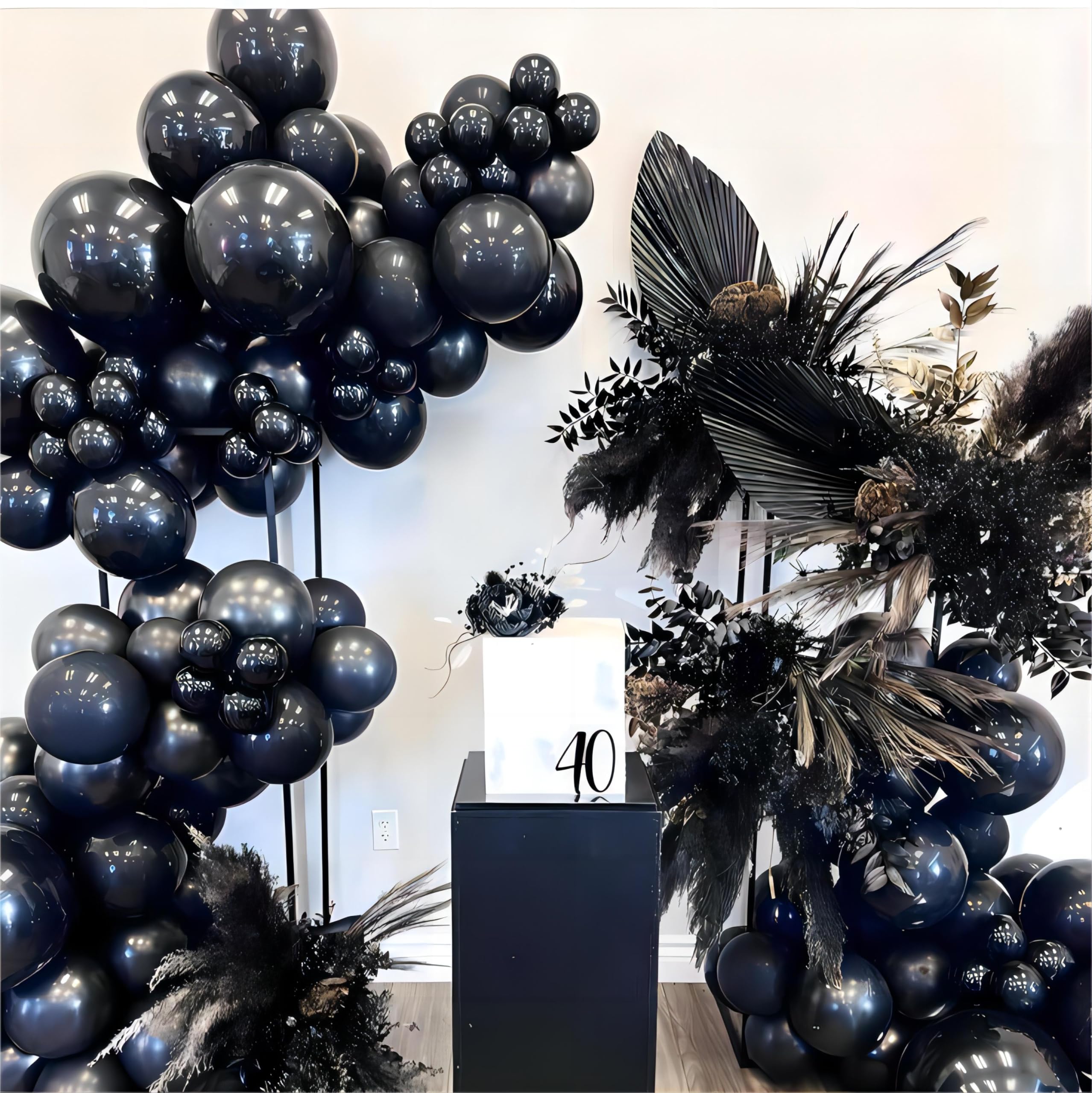 Amazon.com: Black Balloons Diferent Sizes, 100 pcs Pack of 18 12 10 5 Inch Balloons for Balloon ...