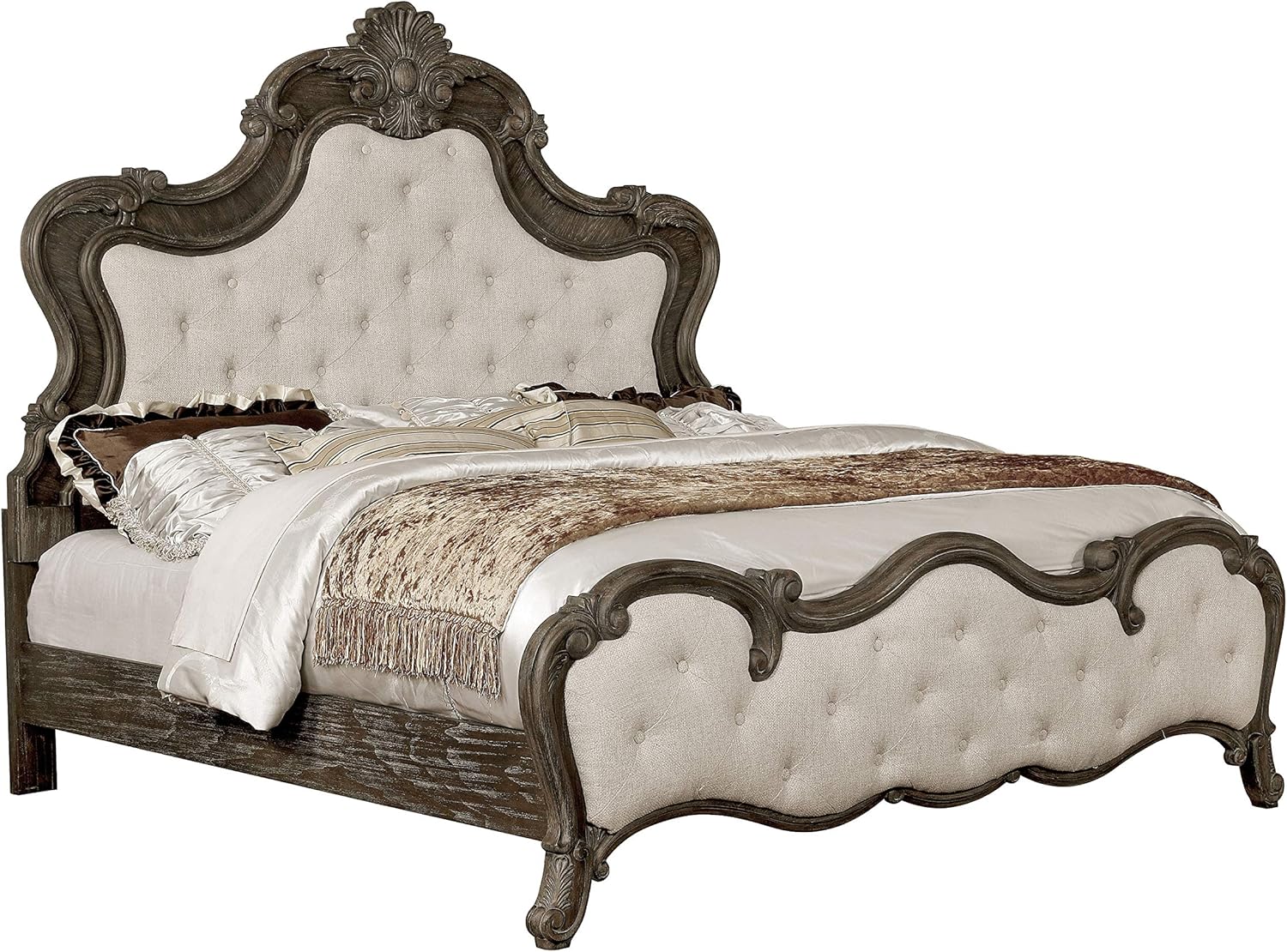Amazon.com: HOMES: Inside + Out Shelly Bed King : Home & Kitchen
