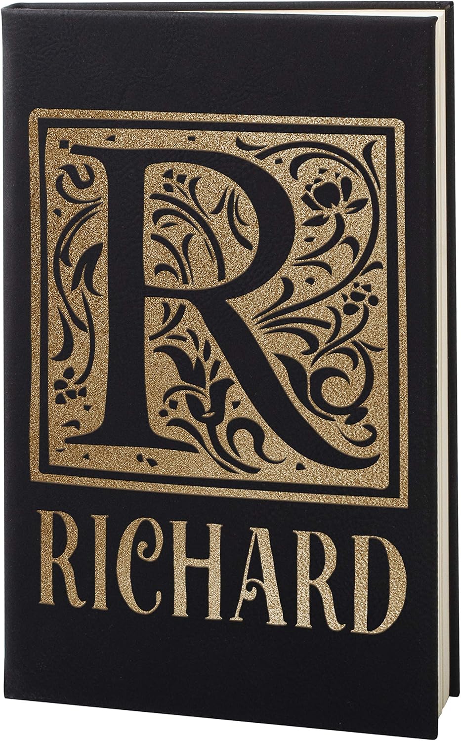 Personalized Leather Journal for Men | Black, 15 Design, A5 | Engraved ...