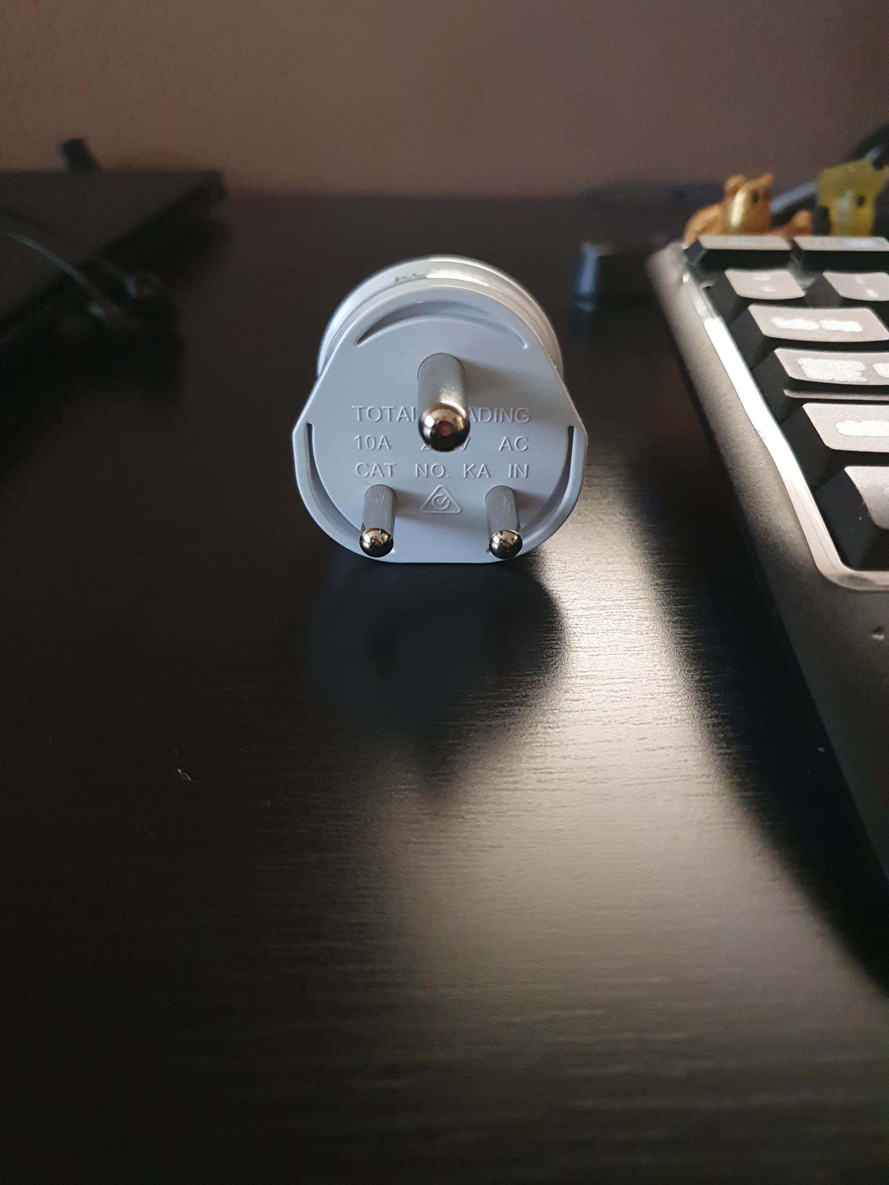 Korjo India Travel Adaptor, for AU/NZ Appliances, use in in : Amazon ...