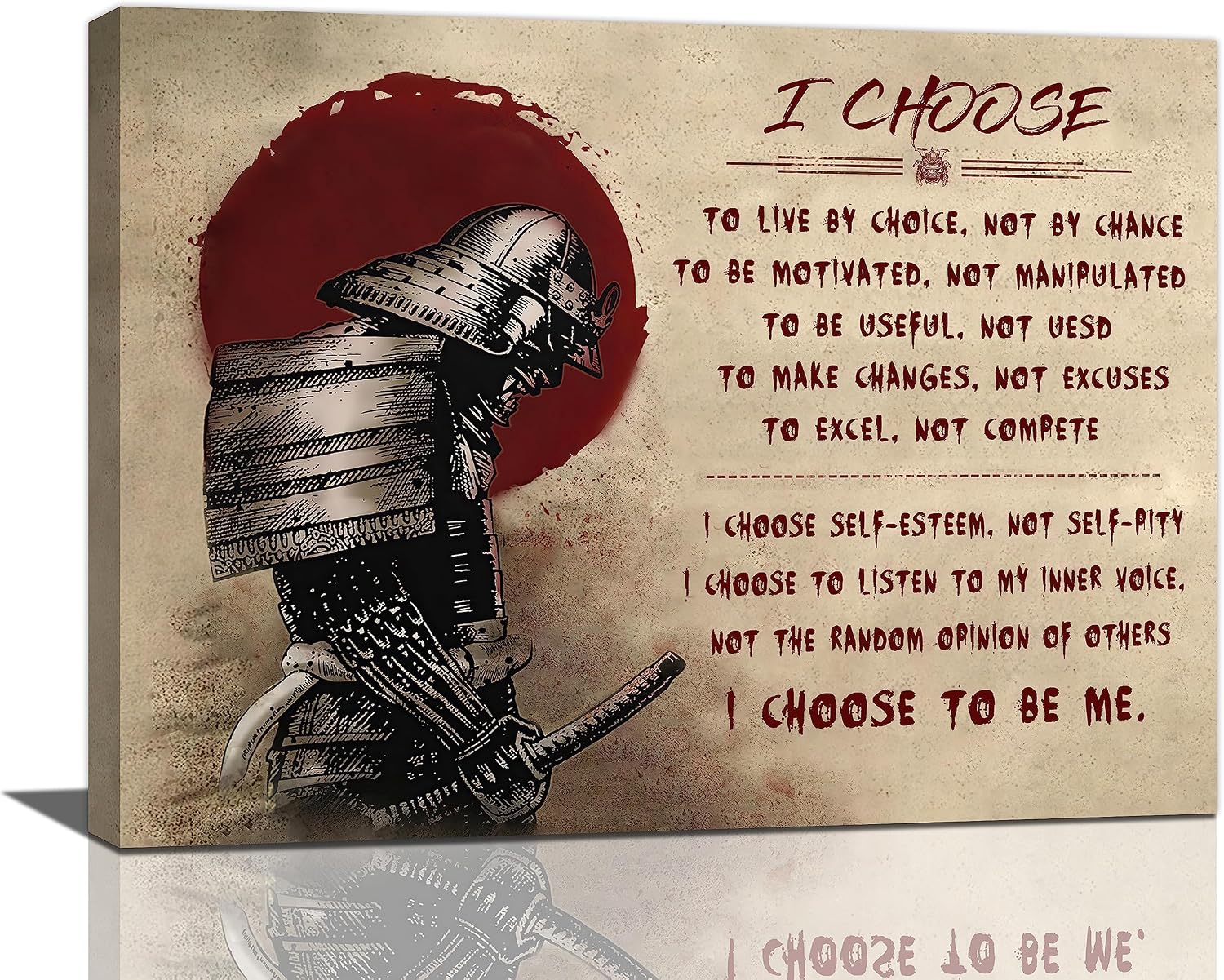 Amazon.com: Japanese Samurai Decor Wall Art Asian Culture Warrior I ...