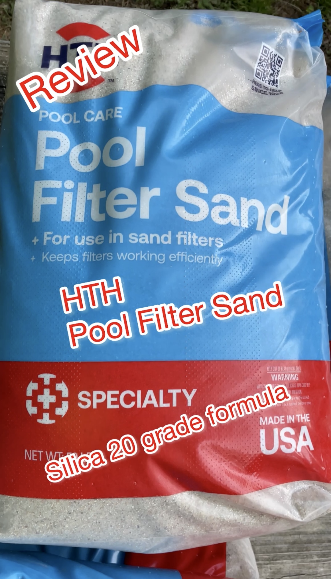 Watch HTH Filter Sand for Swimming Pools, Silica 20-grade formula on ...