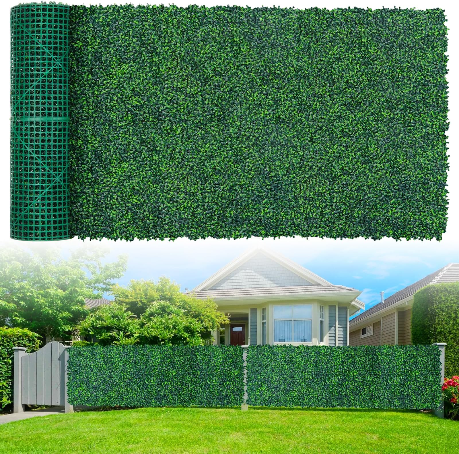 Amazon.com: 3rd Street Inn Greenery Panel - Artificial Hedge Wall ...