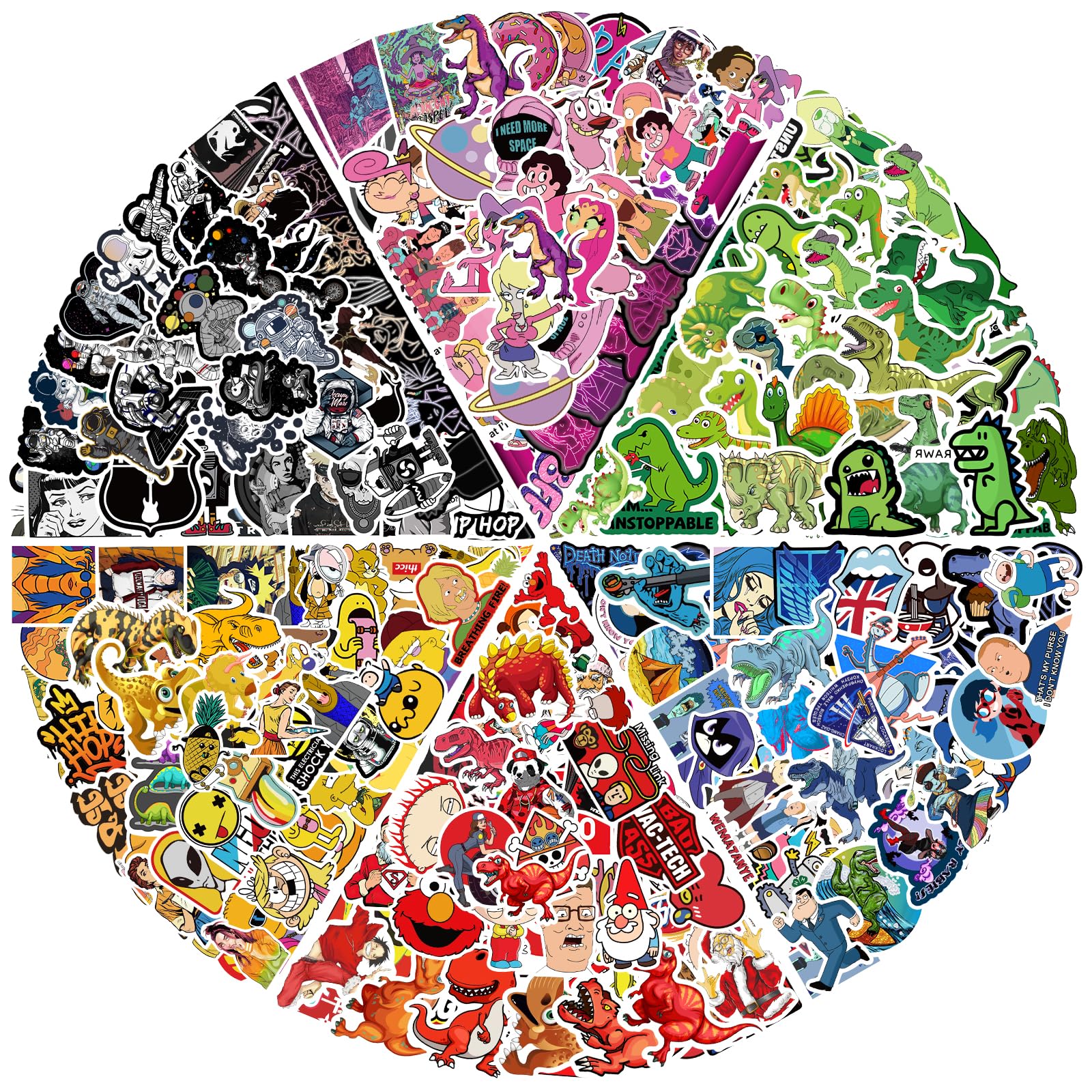 Snapklik.com : Stickers Pack, 600 Pcs Cool Stickers For Adults, Vinyl ...