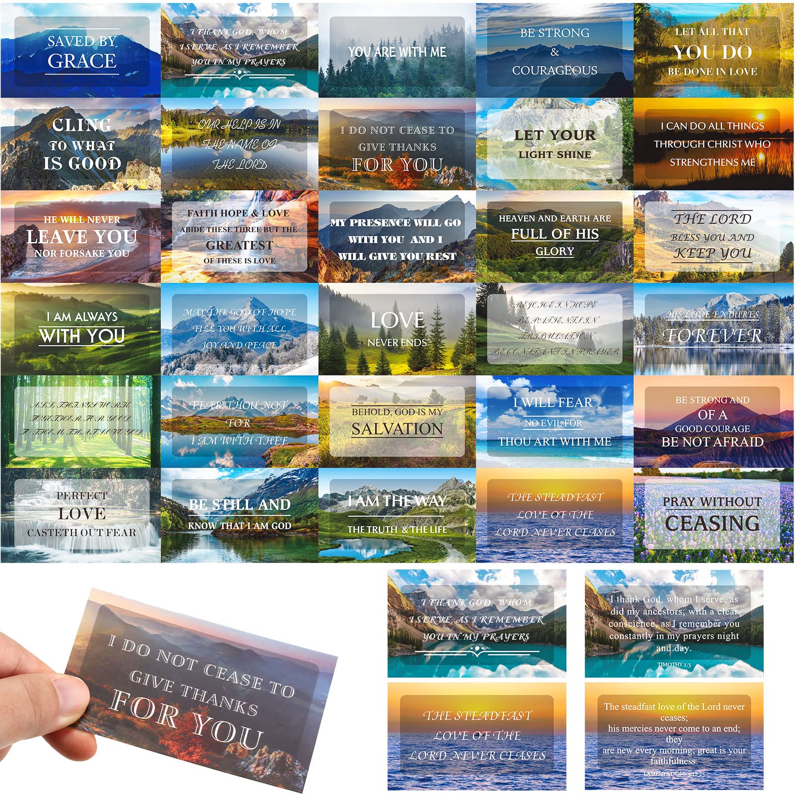 Buy 120 Pieces Verse Bible Cards With Full Scripture Prayer Cards 3.5 X ...