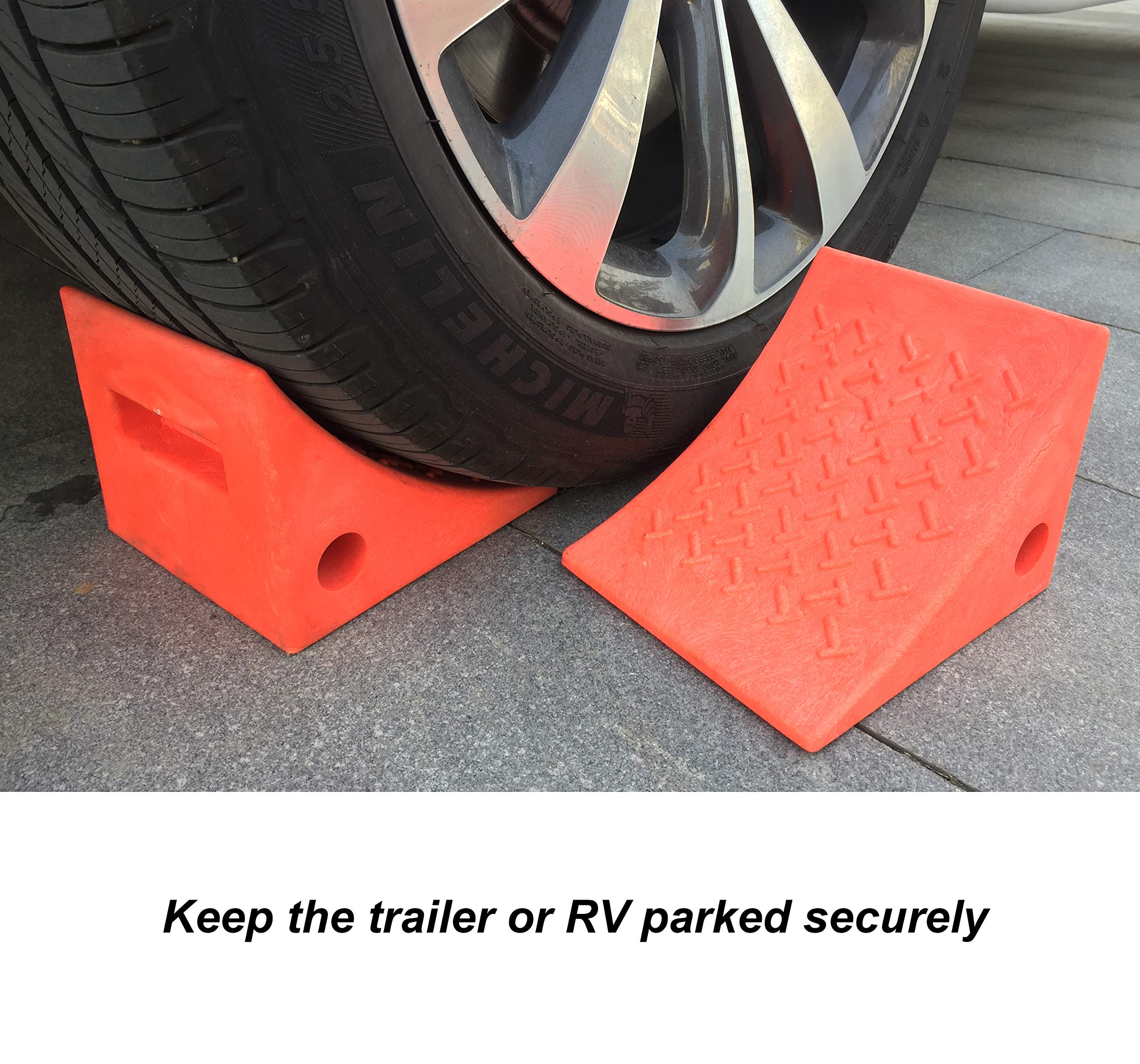 Snapklik.com : 2 Pack RV Leveling Blocks Wheel Chocks, Premium Heavy ...