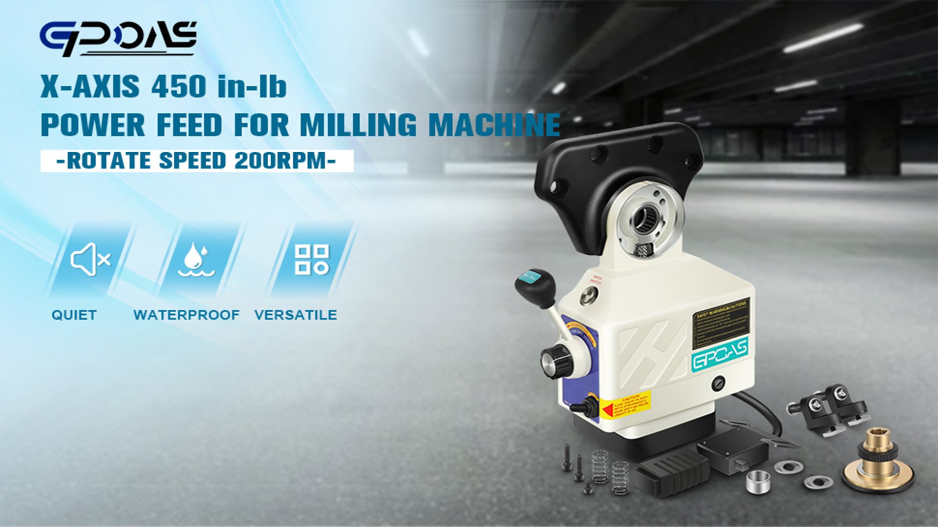 Milling Machine Z-Axis Power Feed 450 Lbs Torque For Bridgeport Type s ...