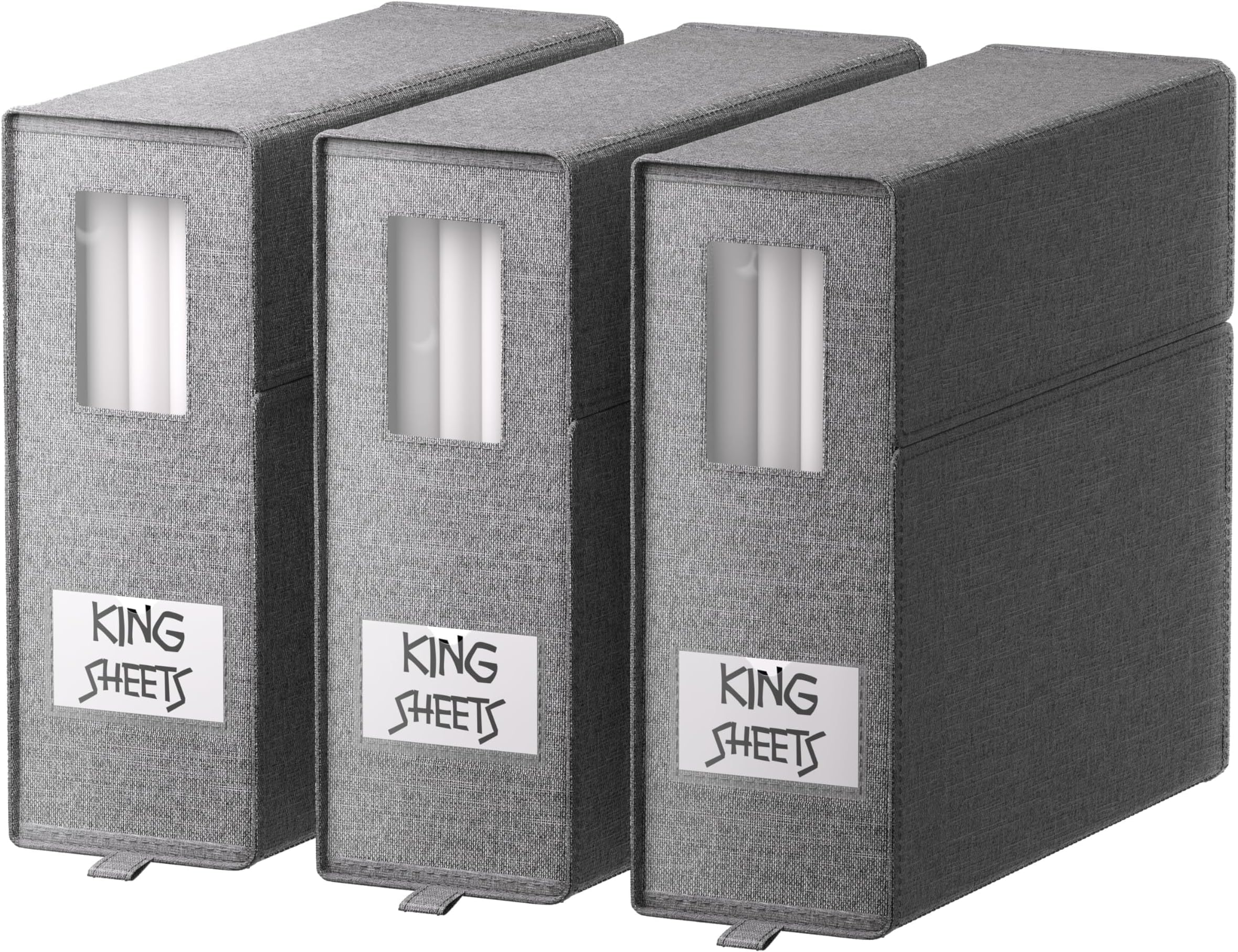 Amazon.com: How You Bin Linen Closet Bed Sheet Organizer (2 pack ...