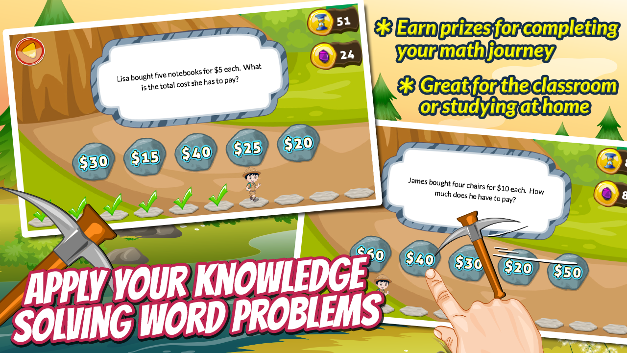 Treasure Dash Math: Learn Multiplication and Times Table for Kids - App ...