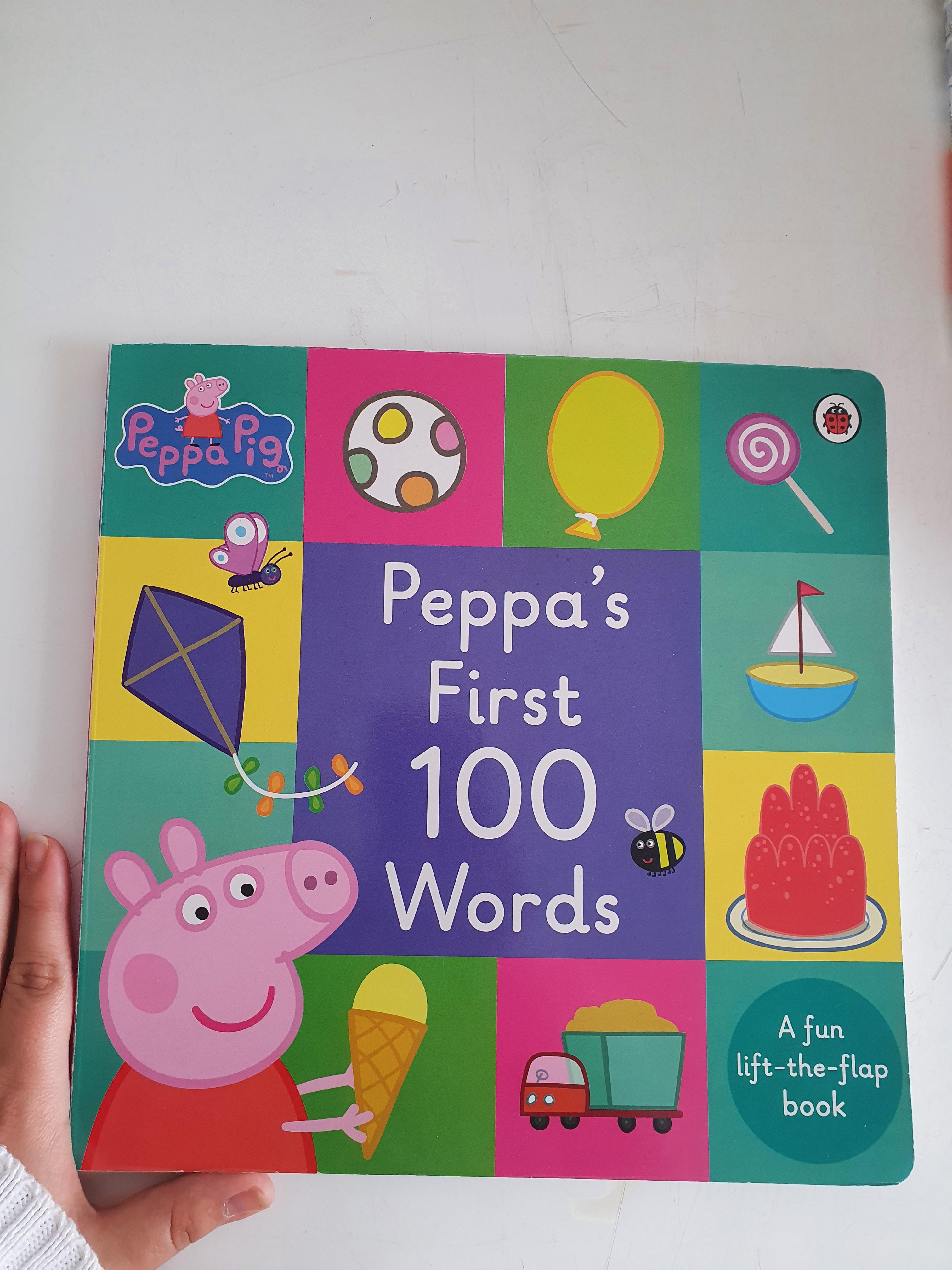 Peppa Pig: Peppa's First 100 Words: An early-learning lift-the-flap ...