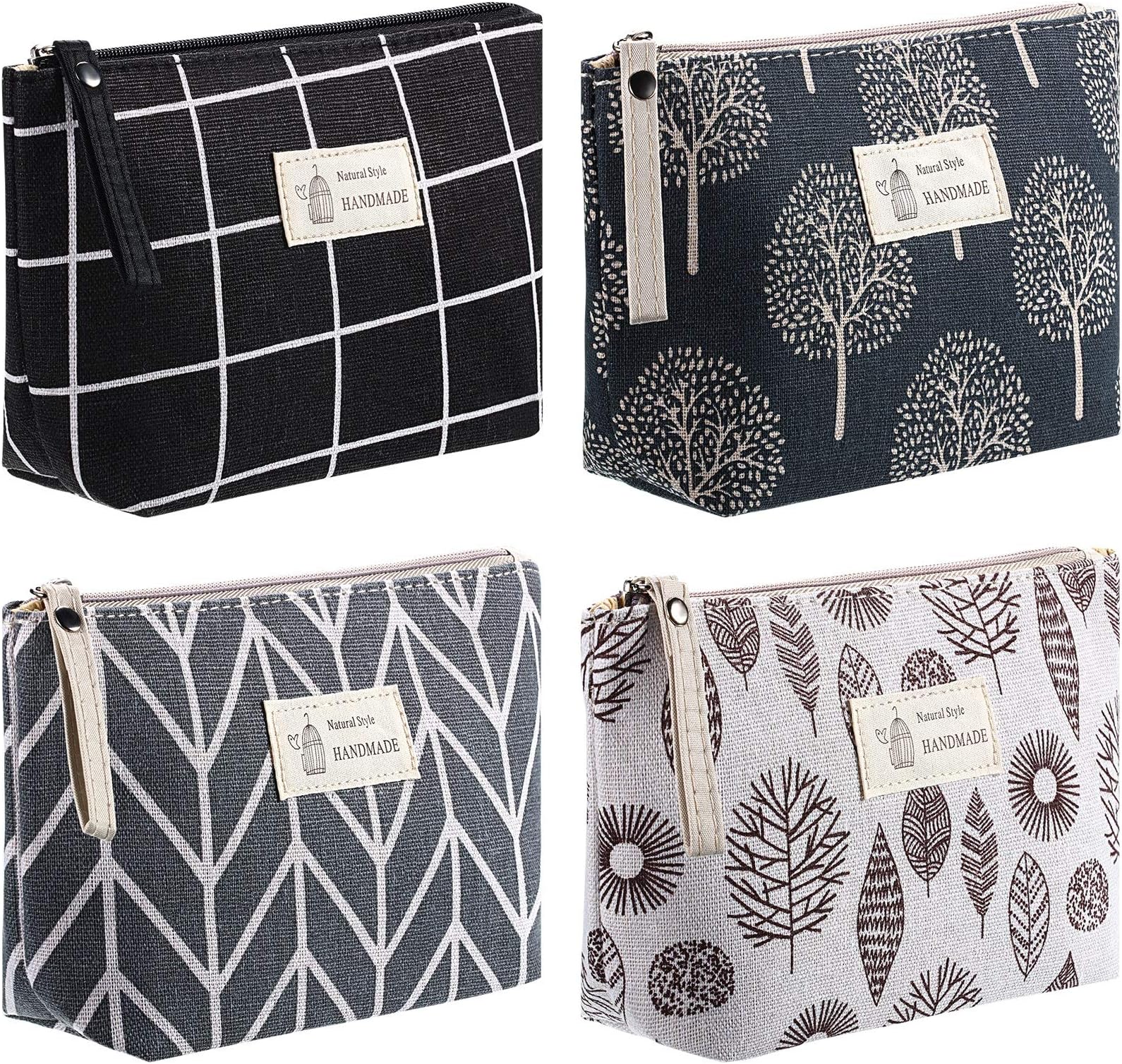 Amazon.com : 6 Pieces Makeup Bag Toiletry Pouch Waterproof Cosmetic Bag ...